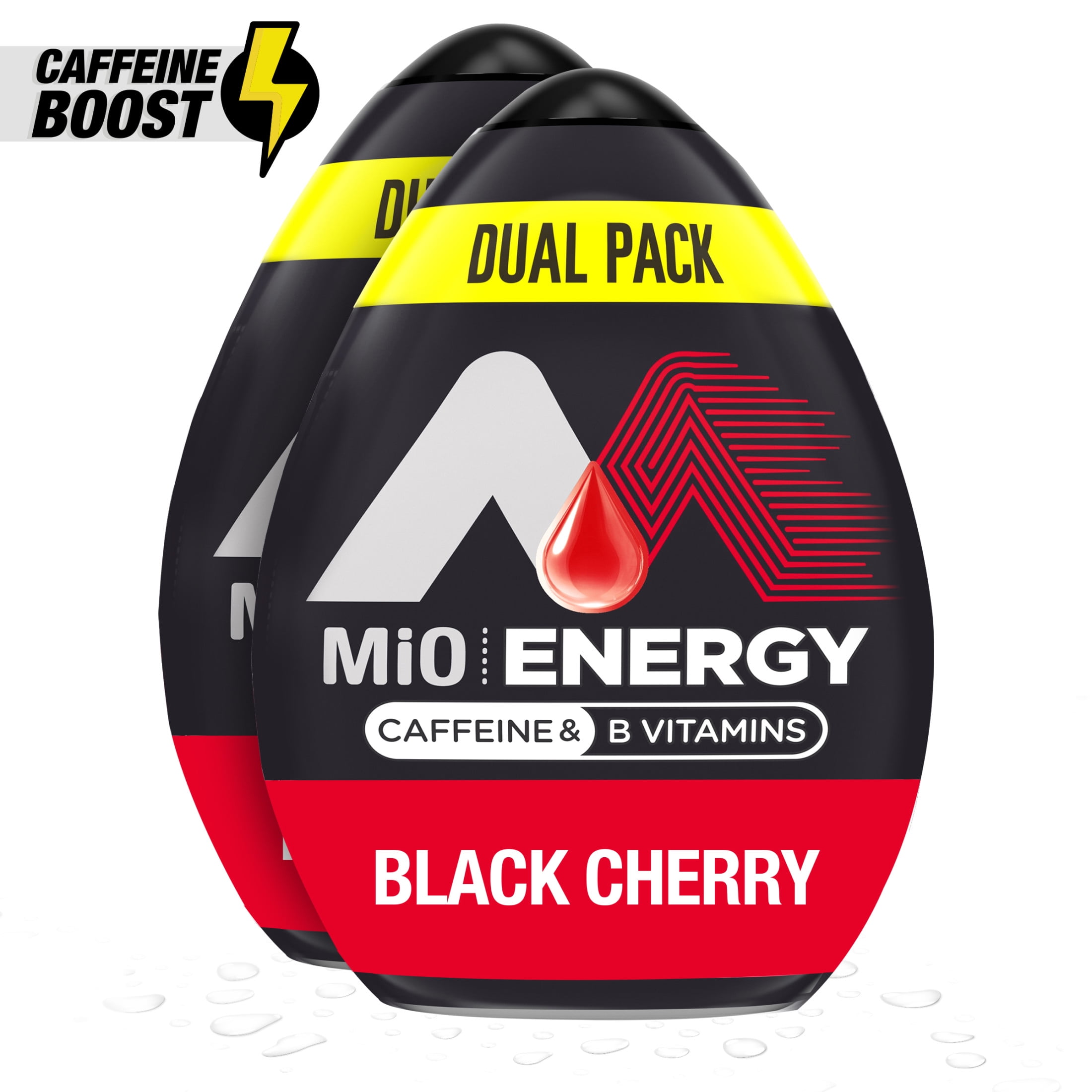 MiO Energy Black Cherry Caffeinated Water Enhancer, Sugar Free, 2 ct ...