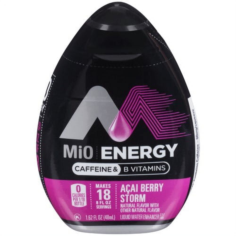 MiO Energy Acai Berry Flavoring Liquid Water Enhancer (Pack of 10 ...