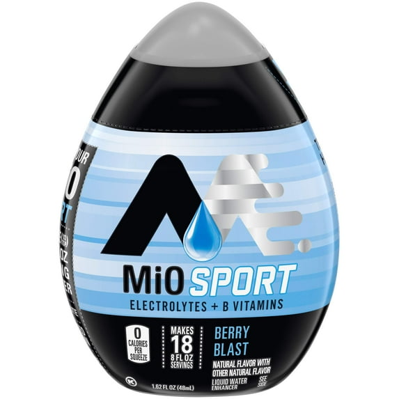 MiO Sport Berry Blast Liquid Water Enhancer, Caffeine Free, 1.62 fl oz ...