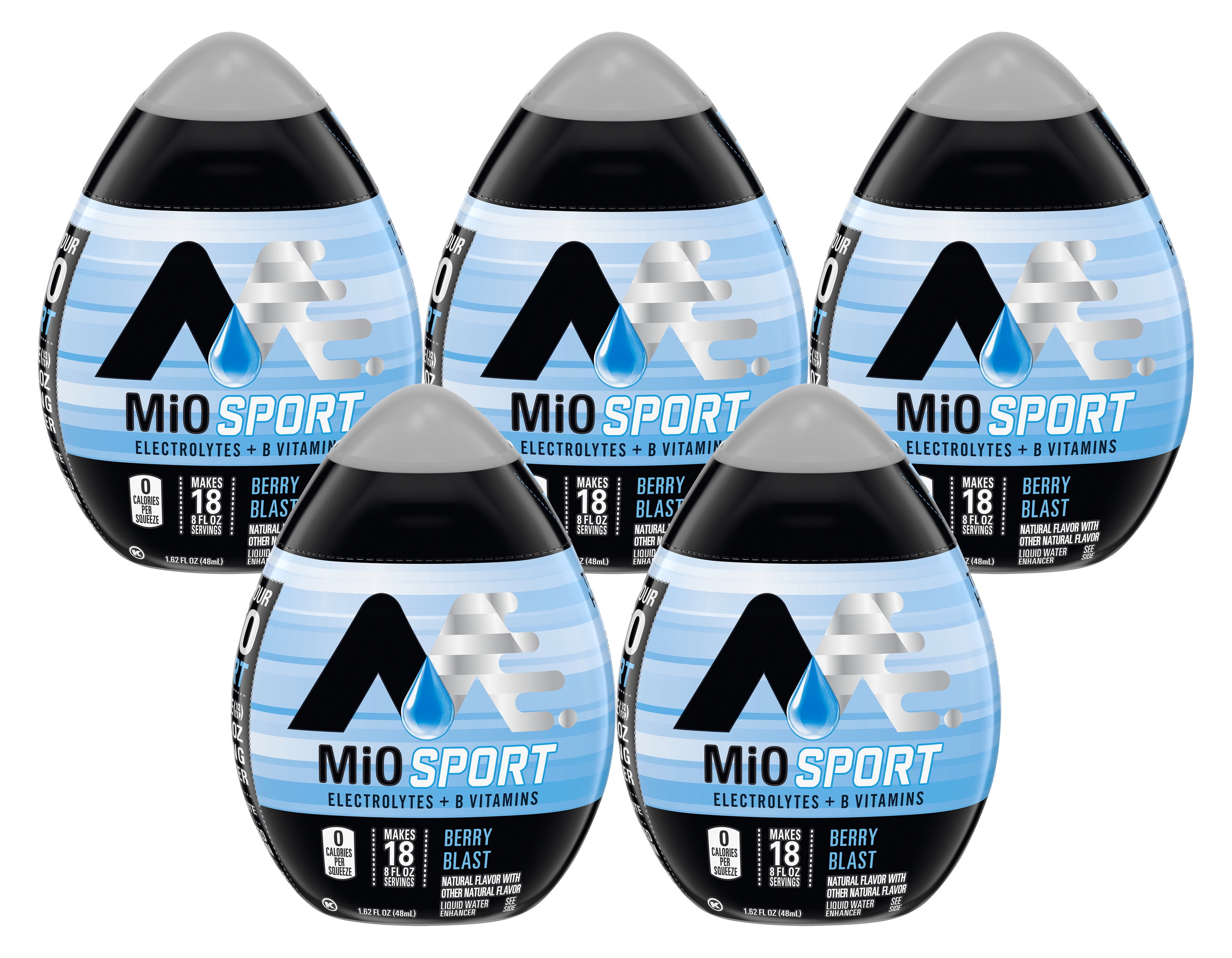 MiO Sport Berry Blast Liquid Water Enhancer , Caffeine Free, 1.62 fl oz ...
