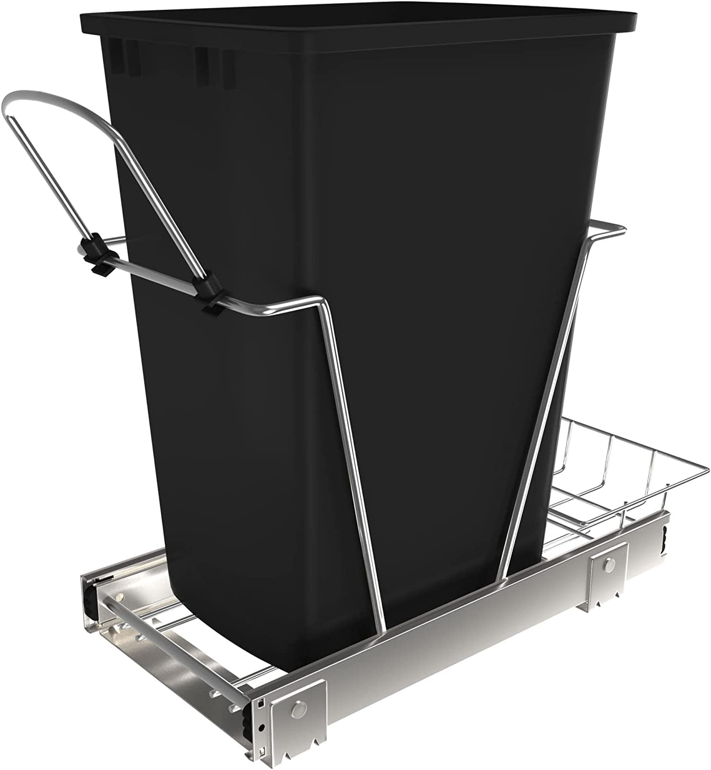 MiSHOP Pull Out Trash Can for Under Kitchen Cabinets 35 Qt 12 Gallon ...