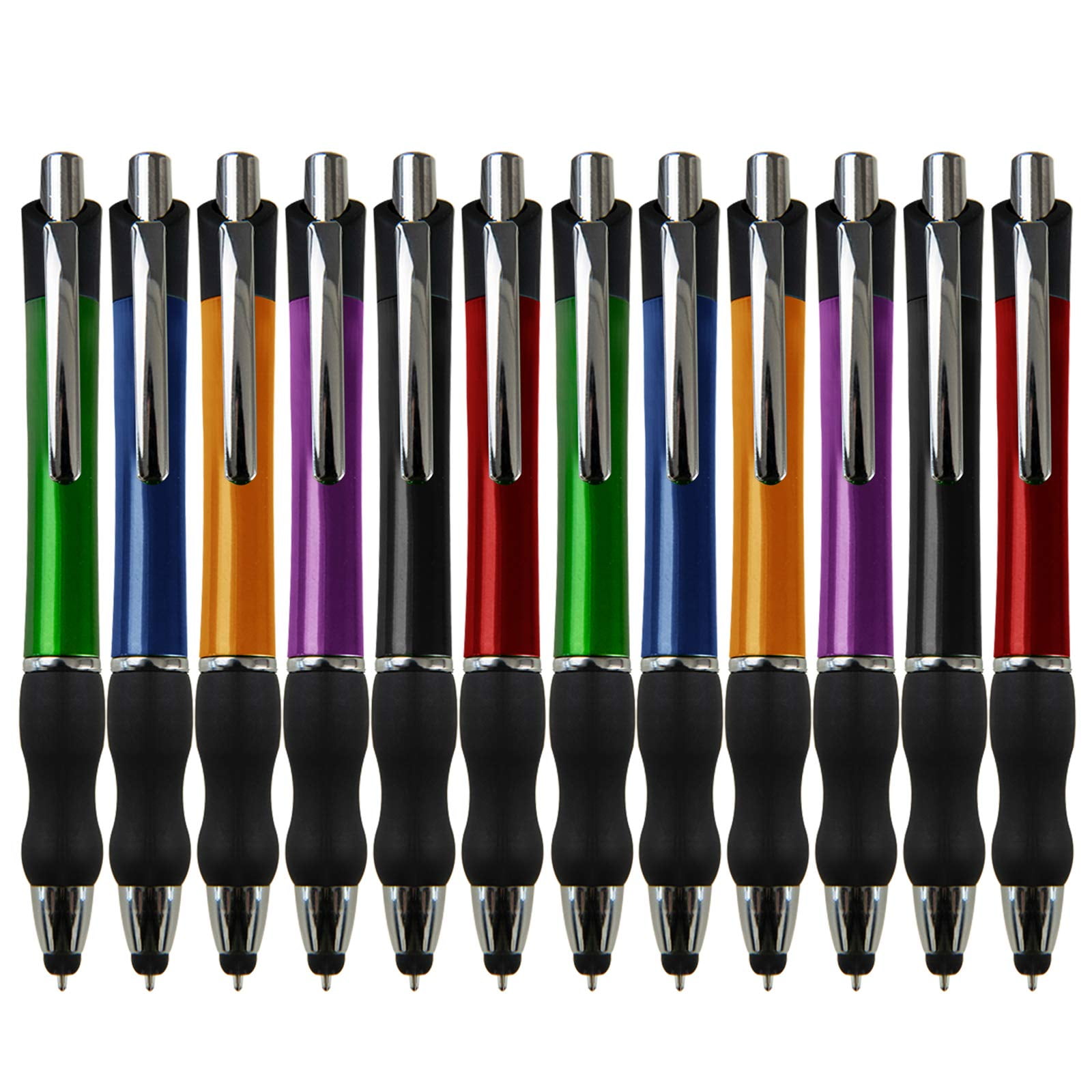 MiSiBao Retractable Ballpoint Pens Black Ink Pen Medium Point Work ...