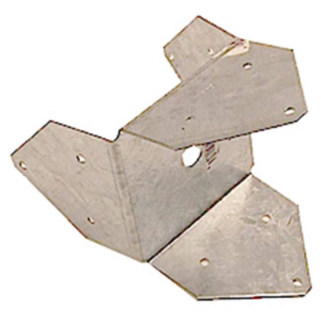 5024754 POST BEAM CAP STEEL 18GA MiTek 2.87 in. H X 3.56 in. W 18 Ga ...