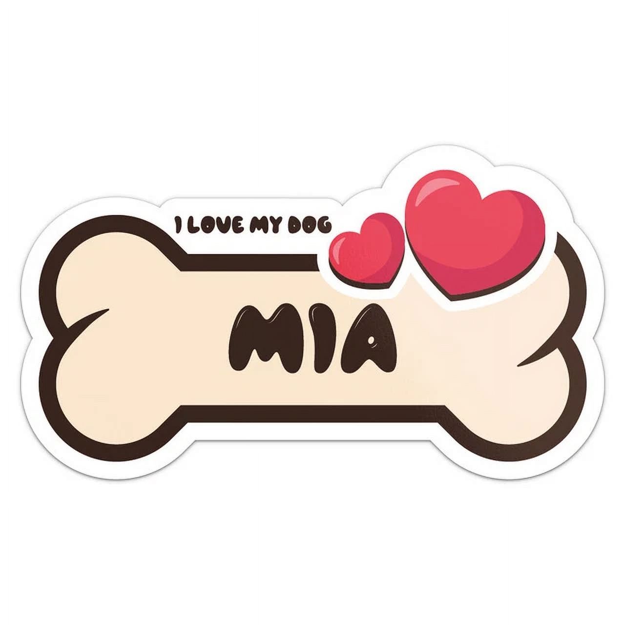 Mia Dog Sticker Phone Decal Water Bottle Stickers Car Decals, Laptop ...