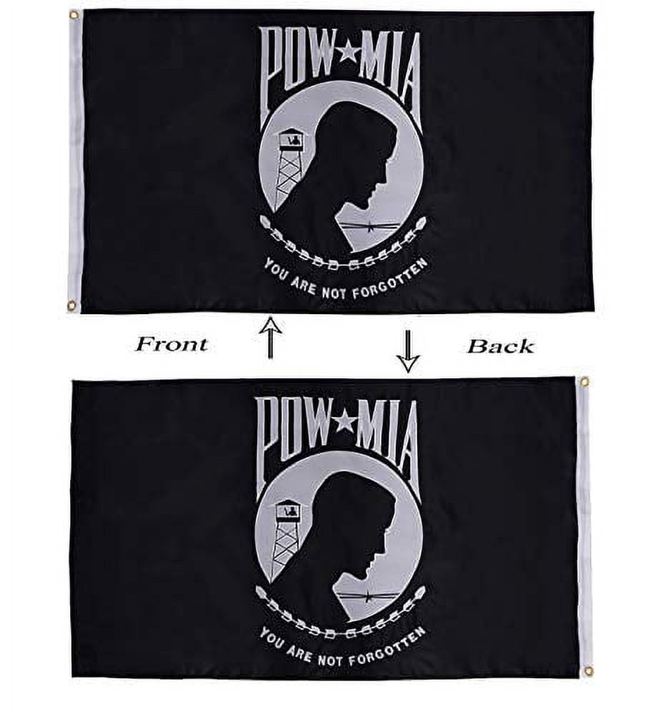 Mia Flags 3x5 Outdoor Double Sided POW MIA Flag You are Not Forgotten ...
