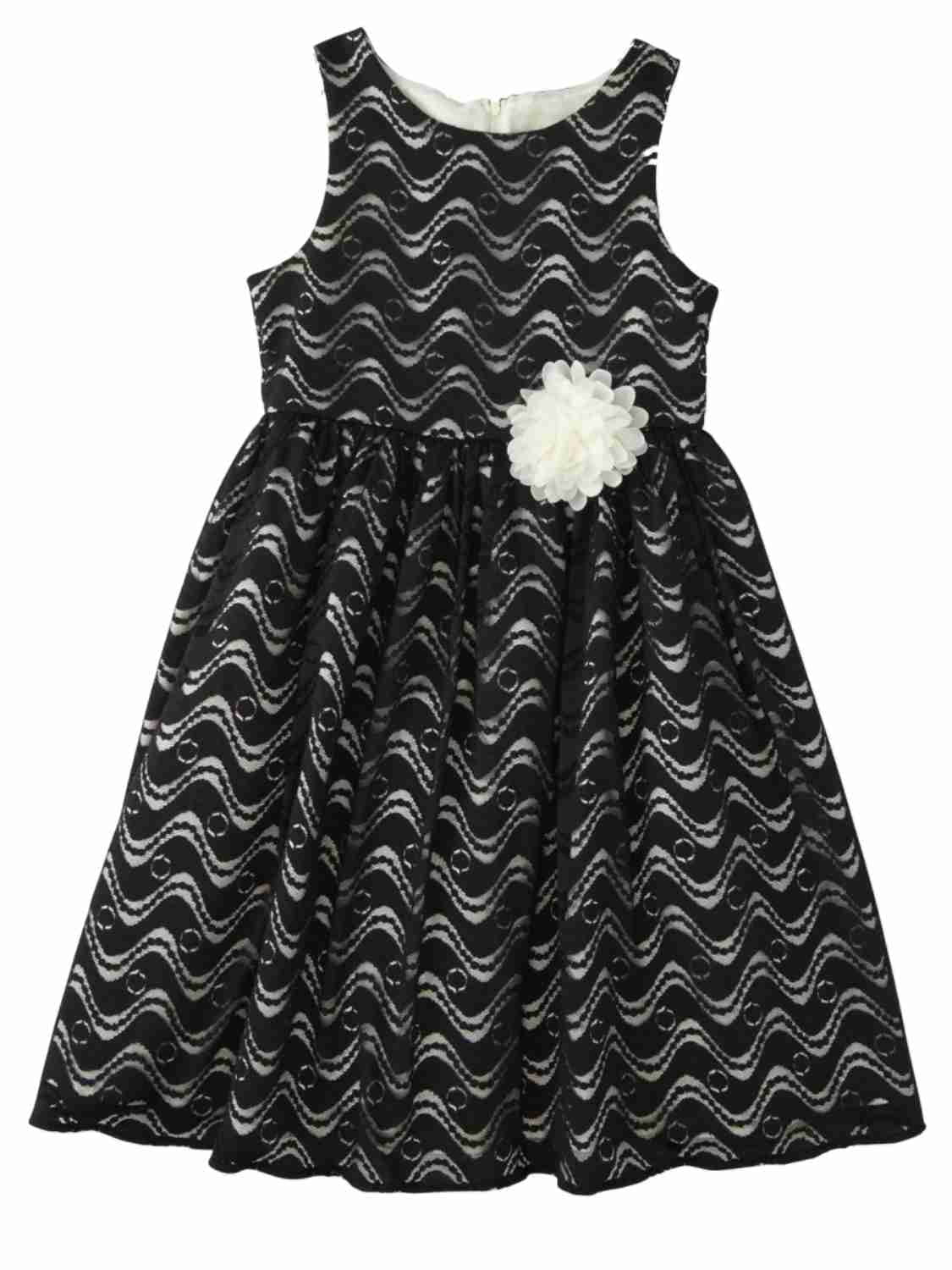 Mia Juliana Girls Black Lace Party & Holiday Dress Flower Girl Size 16 ...