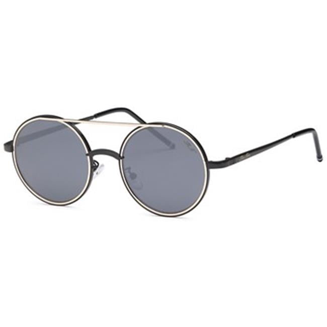Mia Nova Punk Rock Round Style Sunglasses, Black - Walmart.com