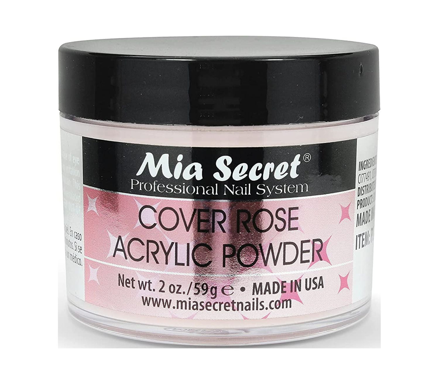 Mia Secret Acrylic Powder Cover Rose 2 oz (PL430-CR) - Walmart.com