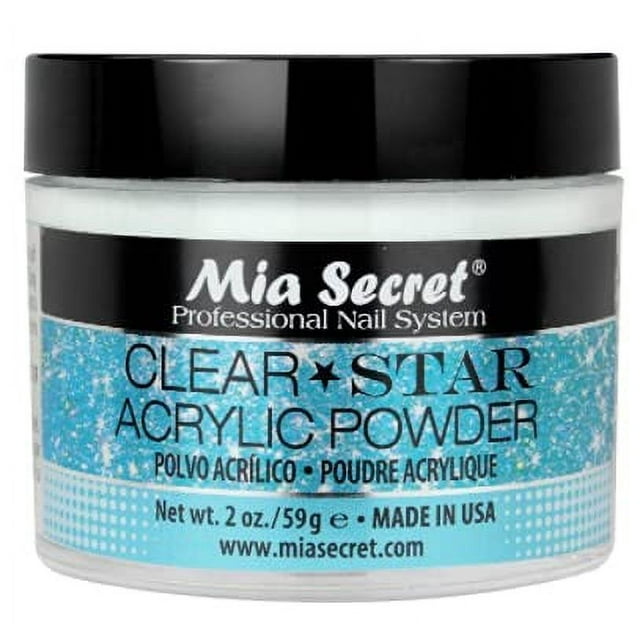Mia Secret Acrylic Powder STAR CLEAR 2 oz - Walmart.com
