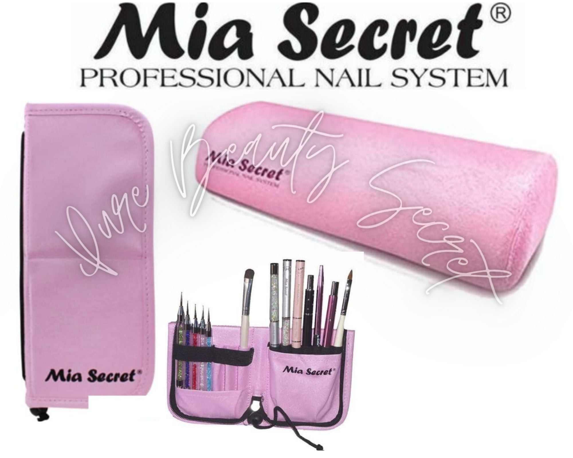 Mia Secret - Arm Rest (AR-28) + Pink Premier Brush Holder (NB-P1006 ...