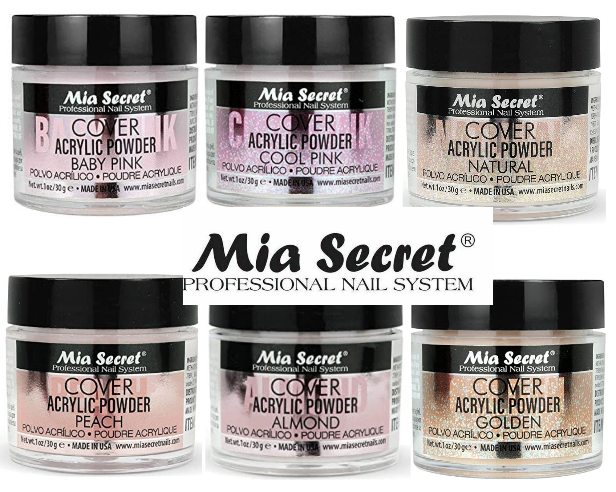 Mia Secret COVER (Baby Pink/Cool Pink/Natural/Peach/Almond/Golden) - 1 ...