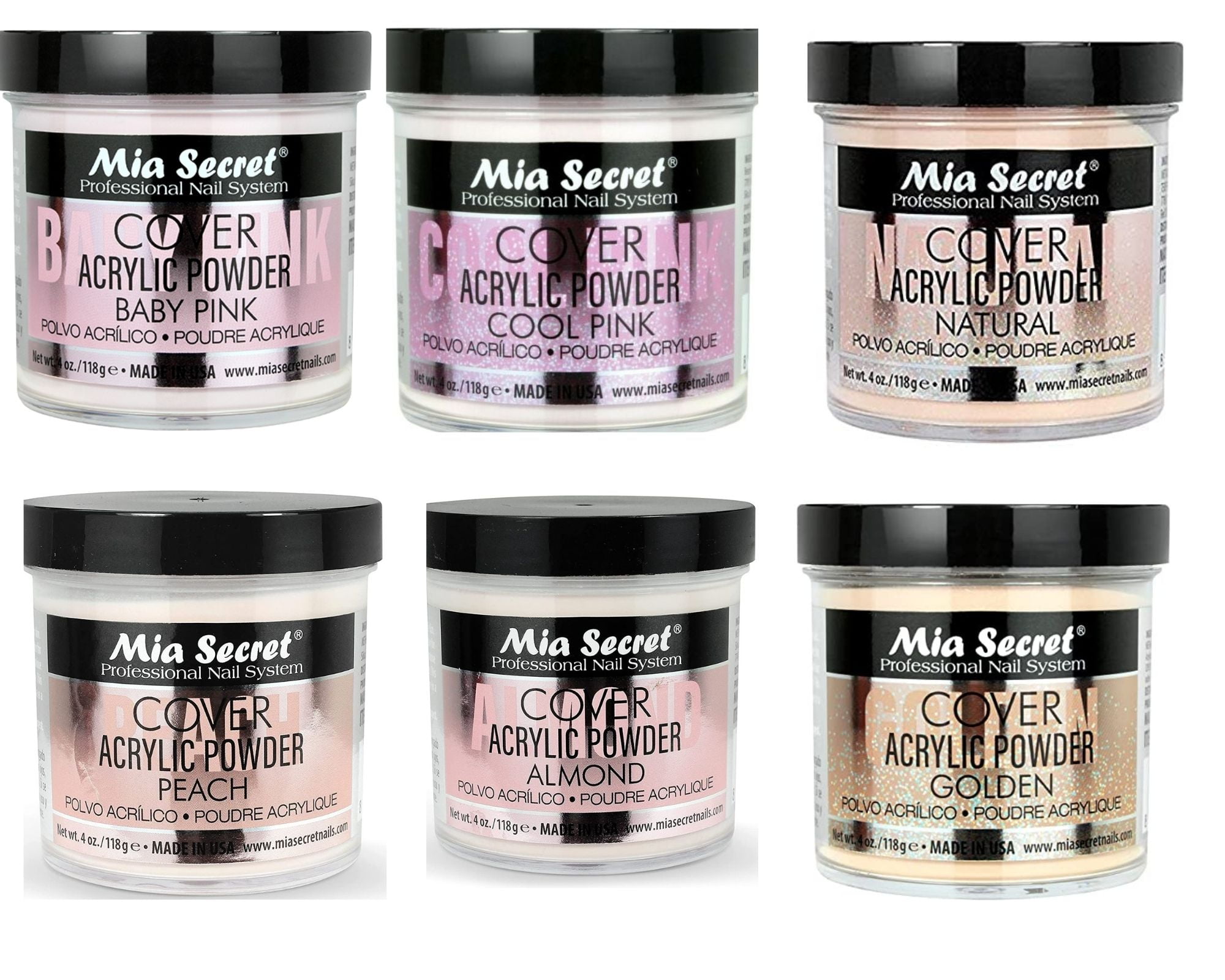 Mia Secret COVER (Baby Pink/Cool Pink/Natural/Peach/Almond/Golden) - 4 ...