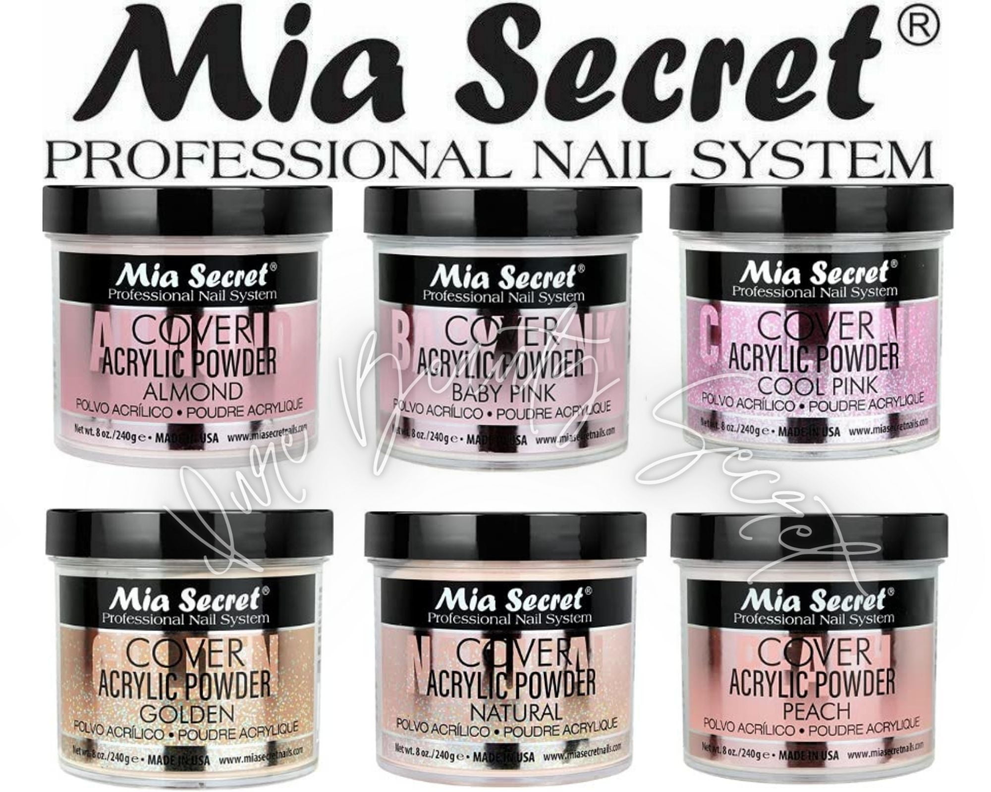 Mia Secret COVER (Baby Pink/Cool Pink/Natural/Peach/Almond/Golden) - 8 ...