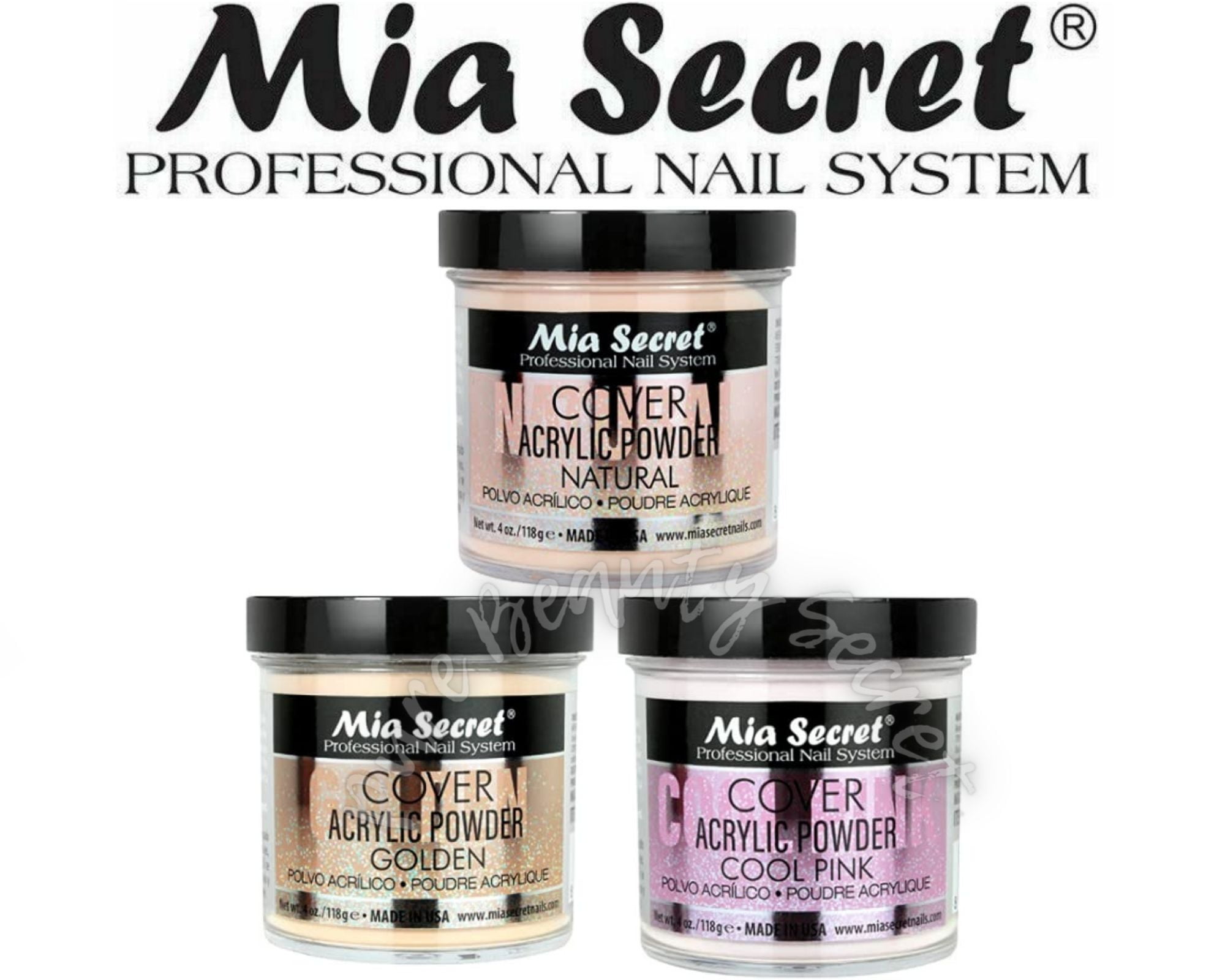 Mia Secret COVER (Natural/Golden/Cool Pink) 4oz;3pc - Walmart.com