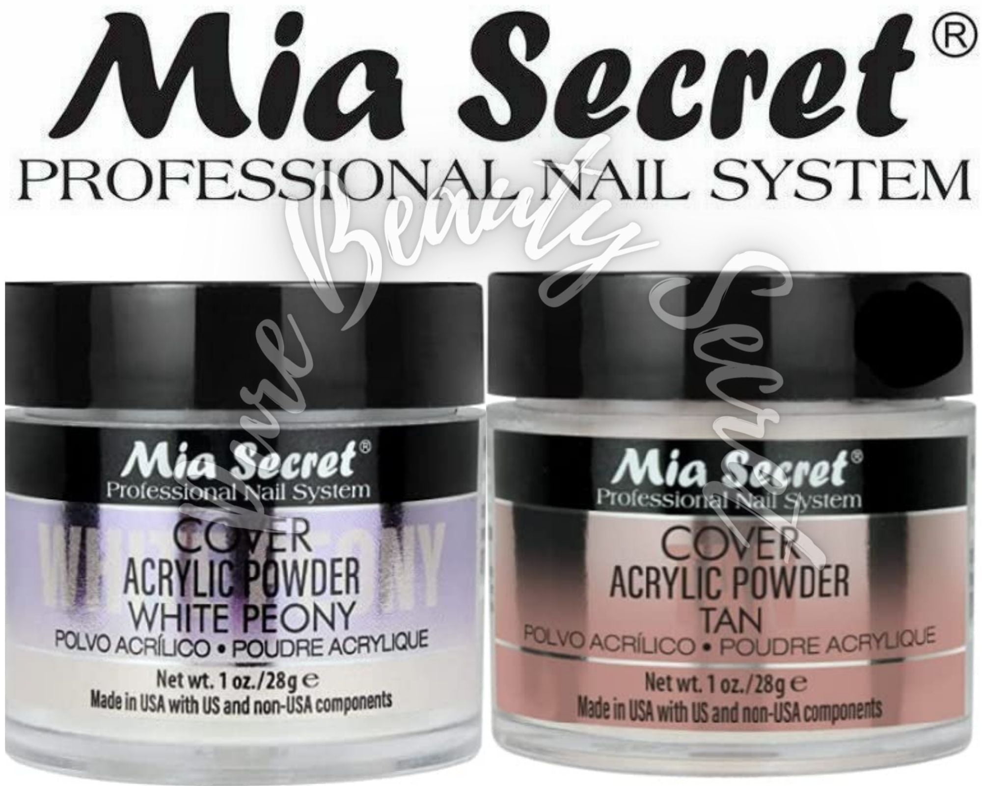 Mia Secret - COVER (WHITE PEONY + TAN) 1 oz - Walmart.com