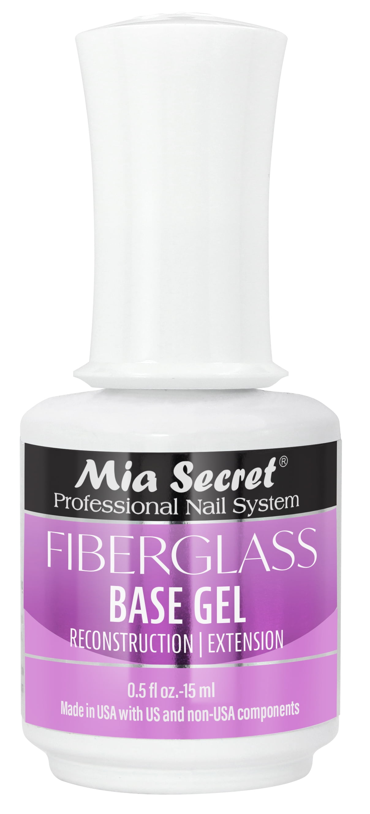 Mia Secret, Fiber Glass Base Gel, 0.5 Fl Oz, Nail Restoration ...