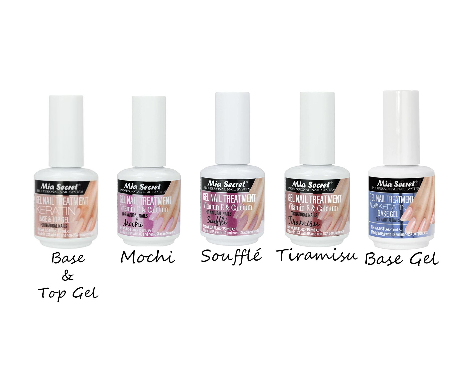 Mia Secret - Gel Nail Treatment - Vitamin E & Calcium: Mochi, Soufflé ...