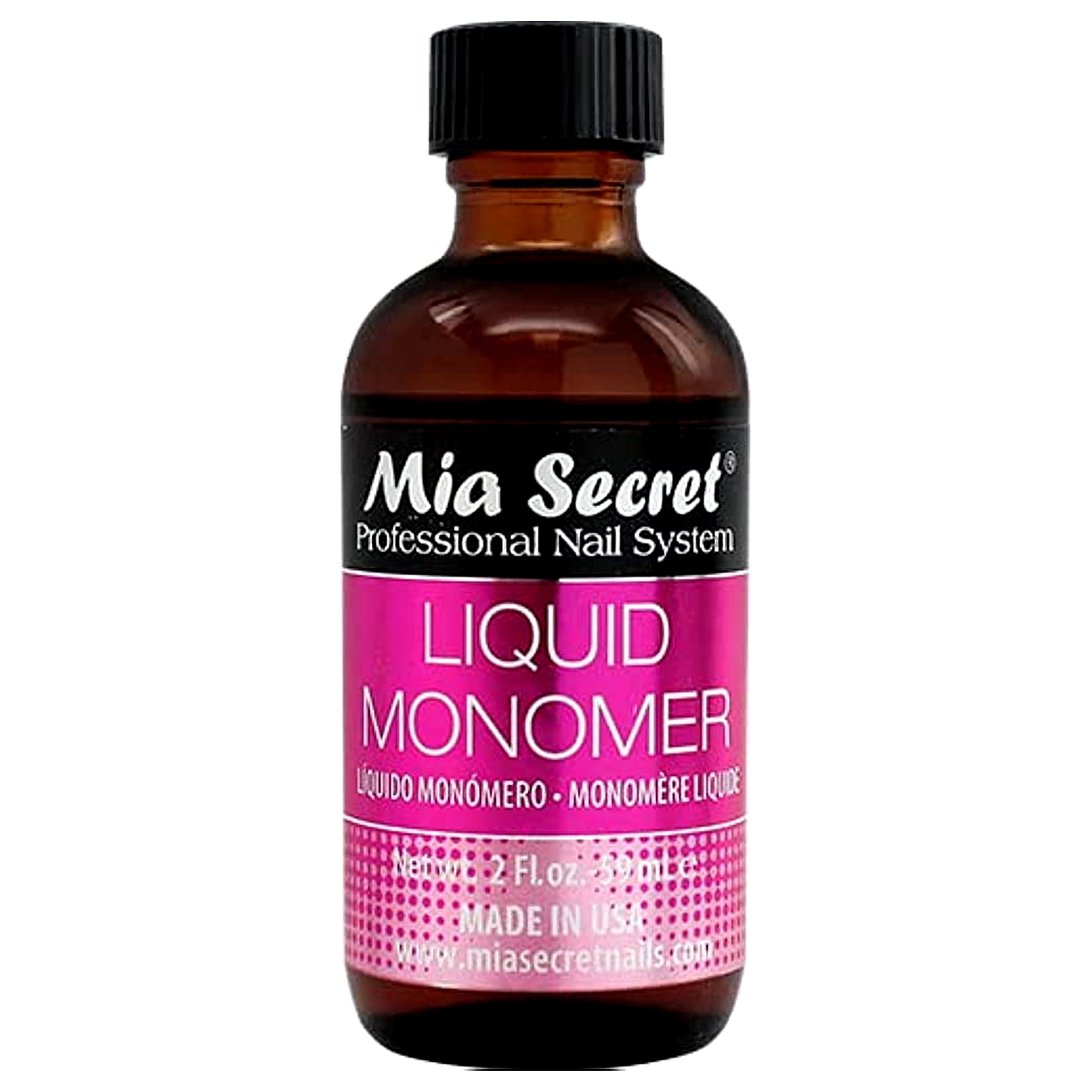 Mia Secret Professional Acrylic Nail System - Liquid Monomer 2oz, Non ...