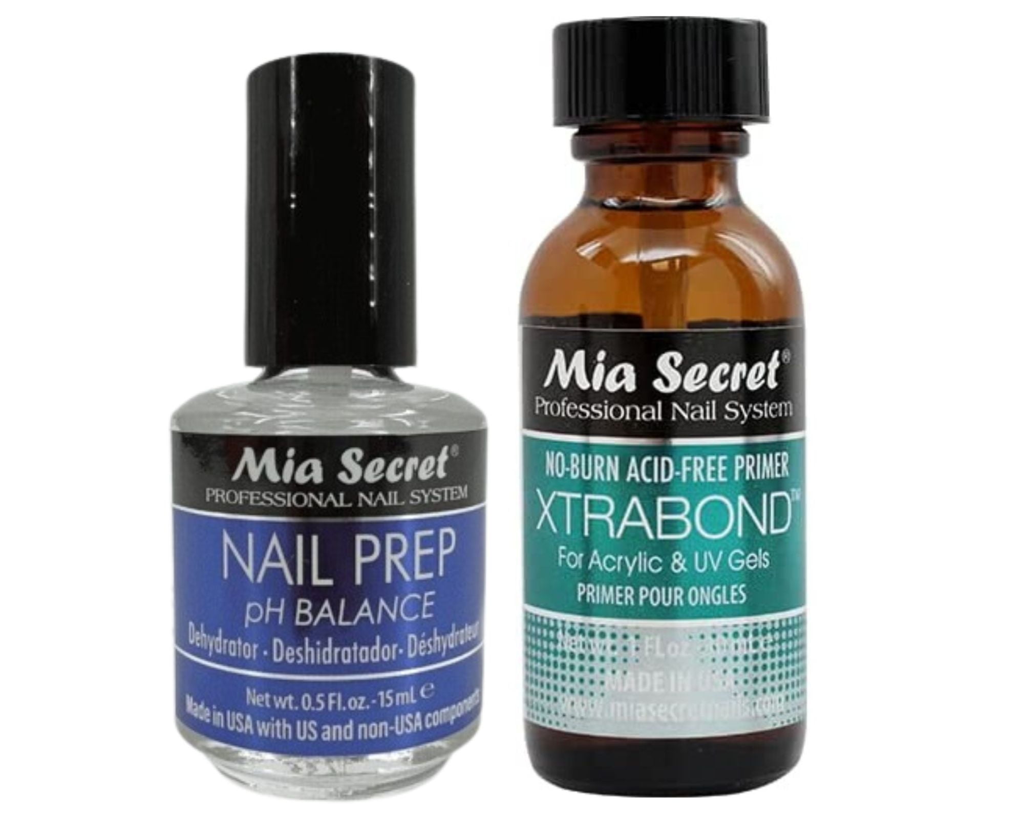 Mia Secret - Nail Prep 0.50 oz and Xtrabond Primer 30 ml - COMBO ...