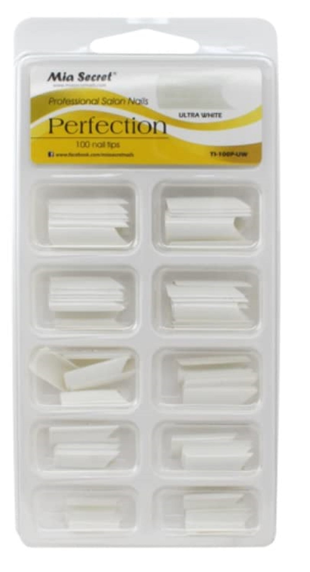 Mia Secret - Nail Tips - PERFECTION - (BLISTER) 100 Ultra White (TI ...