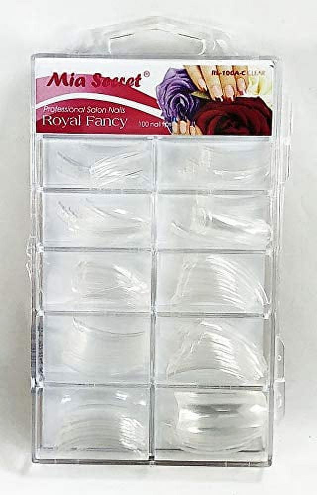 Mia Secret - Nail Tips - Royal Fancy - 100 Clear (RL100A-C) - Walmart.com