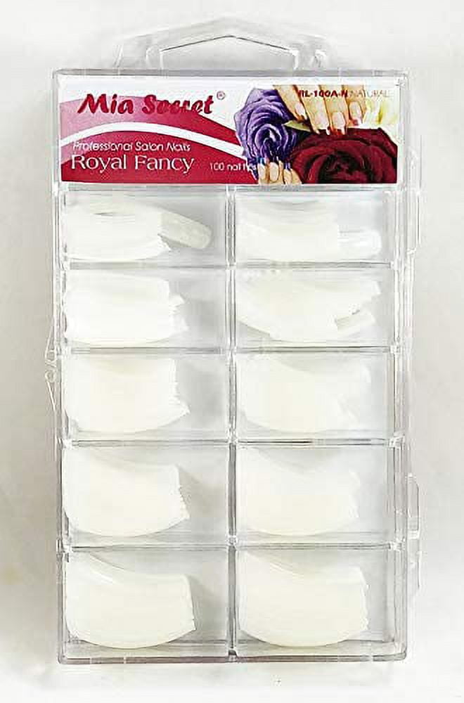 Mia Secret - Nail Tips - Royal Fancy - 100 Natural (RL100A-N) - Walmart.com