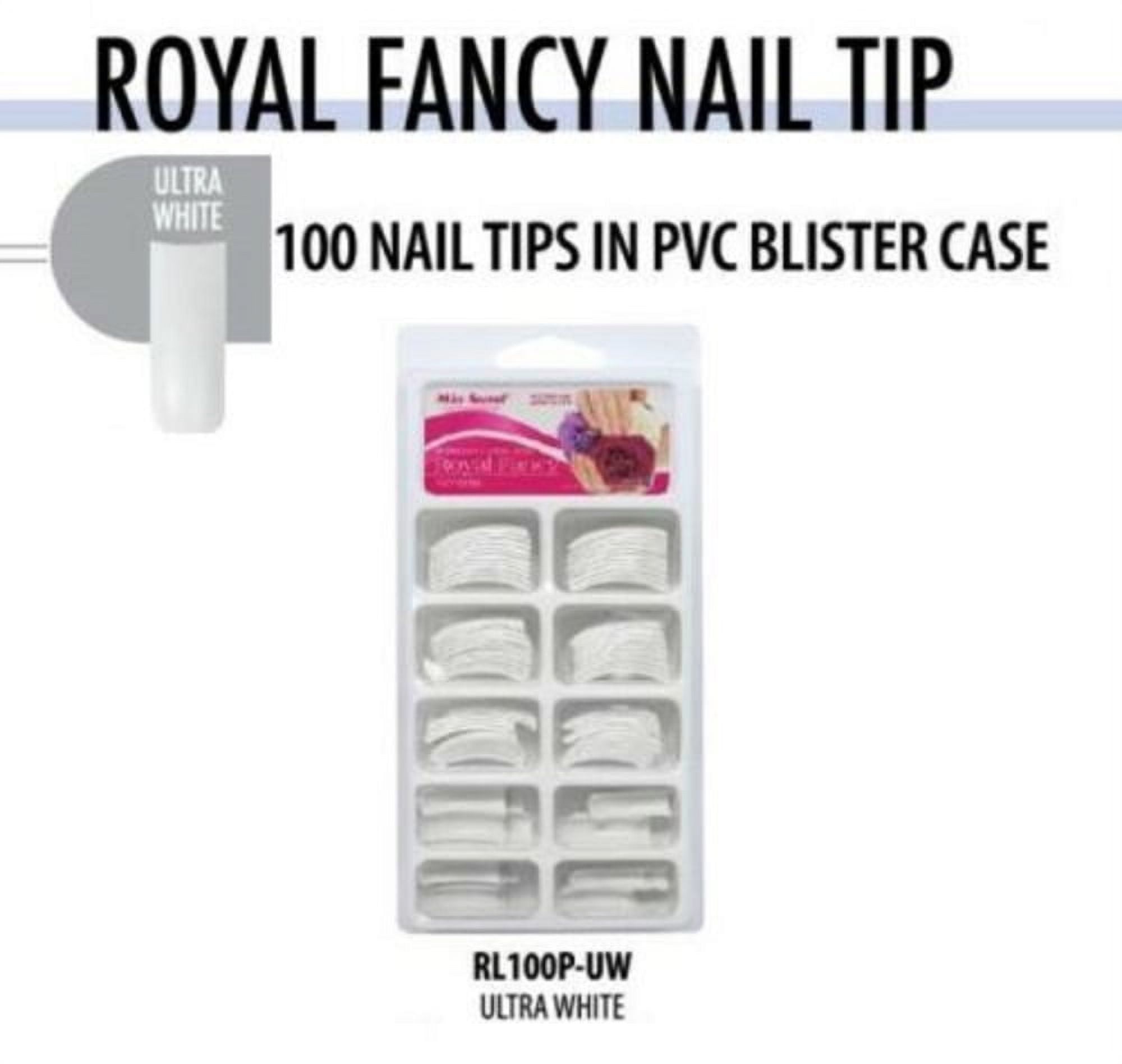 Mia Secret - Nail Tips - Royal Fancy - (BLISTER) 100 Ultra White ...