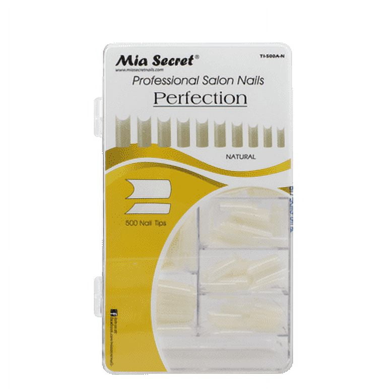 Mia Secret Perfection 500 Nail Tip Acrylic Box - Walmart.com