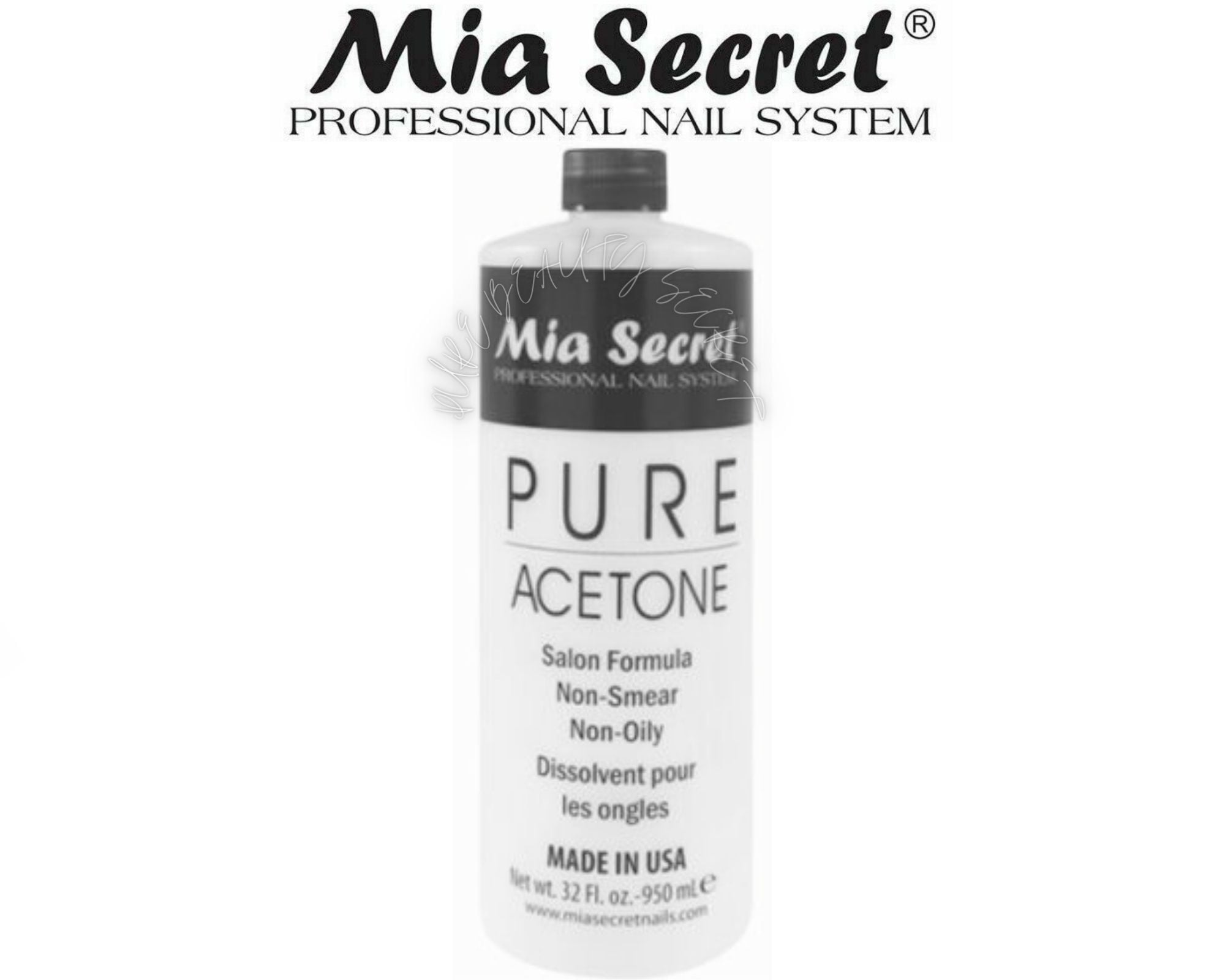 Mia Secret Pure Acetone 32oz/950ml (AC-32) - Walmart.com