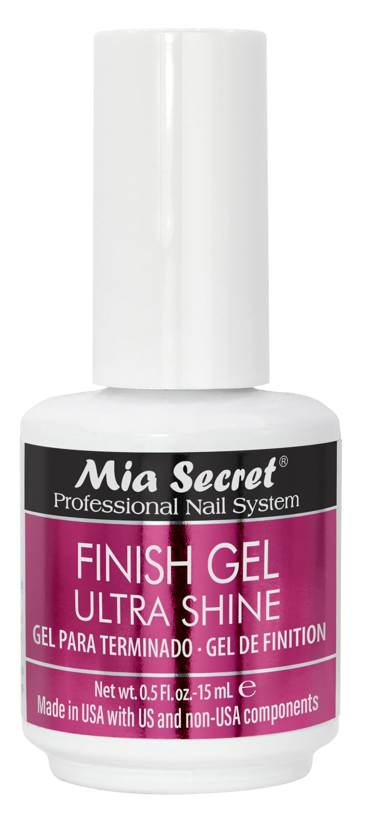Mia Secret UV Finish Gel, Ultra Shine, Fast Drying, Long Lasting, No ...