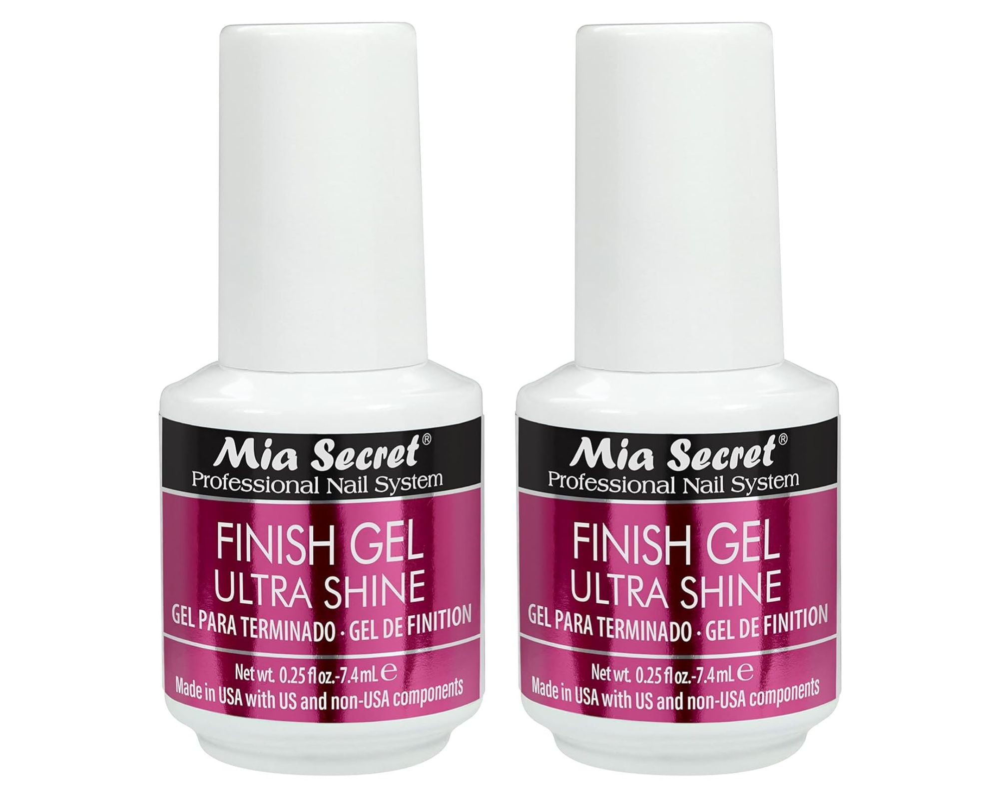 Mia Secret UV Finish Gel Ultra Shine 0.25 oz / 7.4ml (FG-01-M) - Pack ...