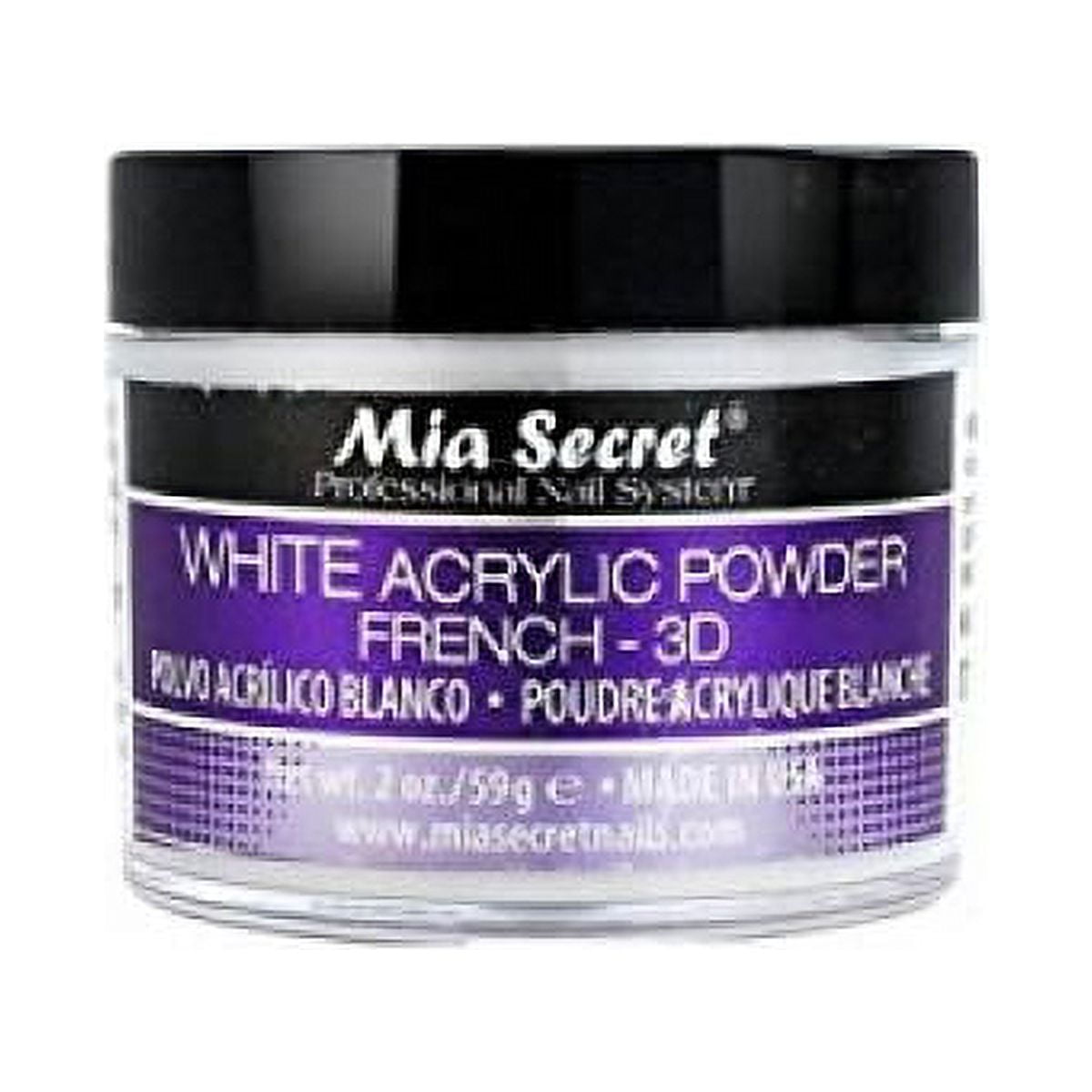 Mia Secret White Acrylic Nail Powder 2 oz for Sculpting - Walmart.com