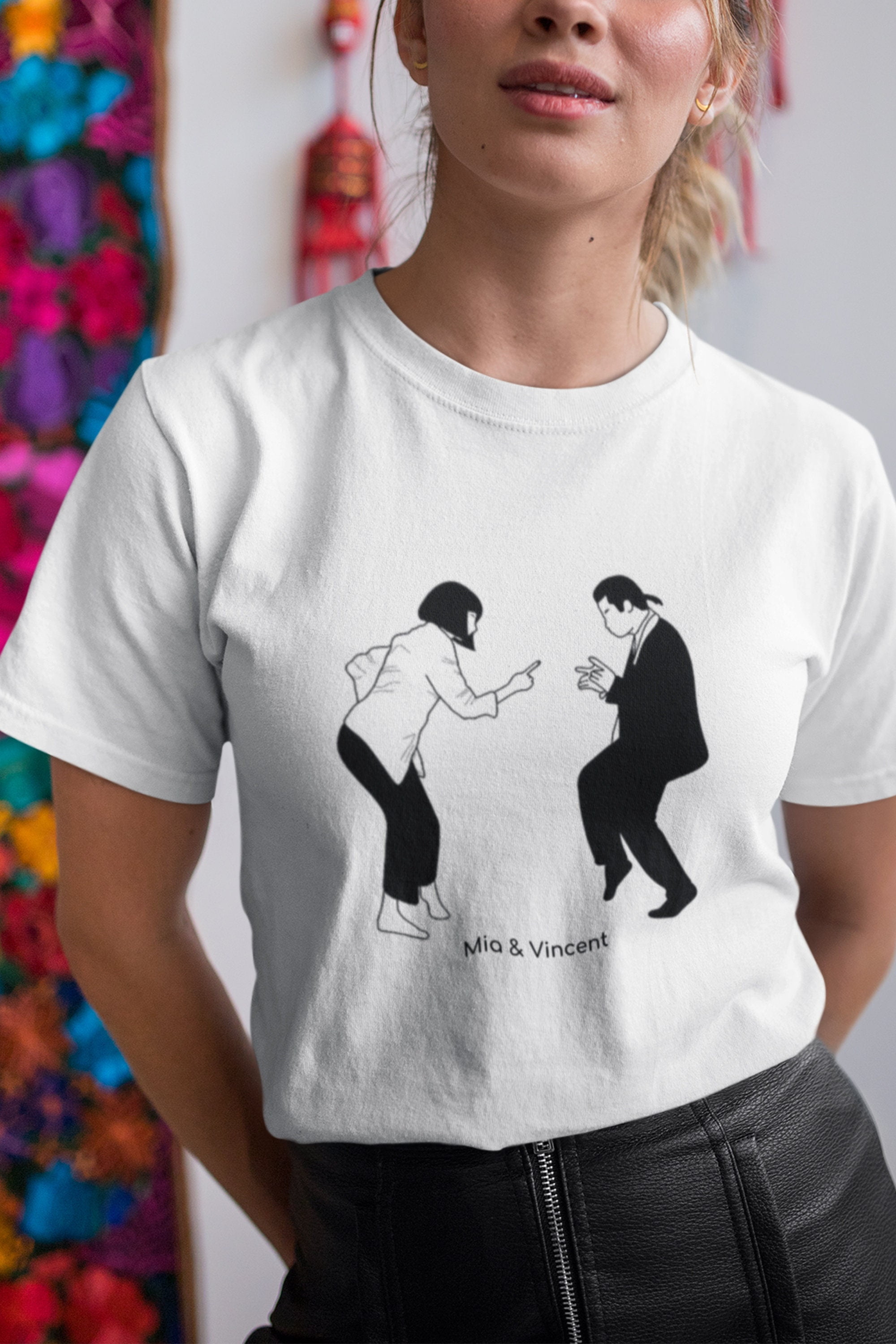 Mia Vincent T-Shirt - Aesthetic T Shirt - Mia Wallace - Vincent Vega ...