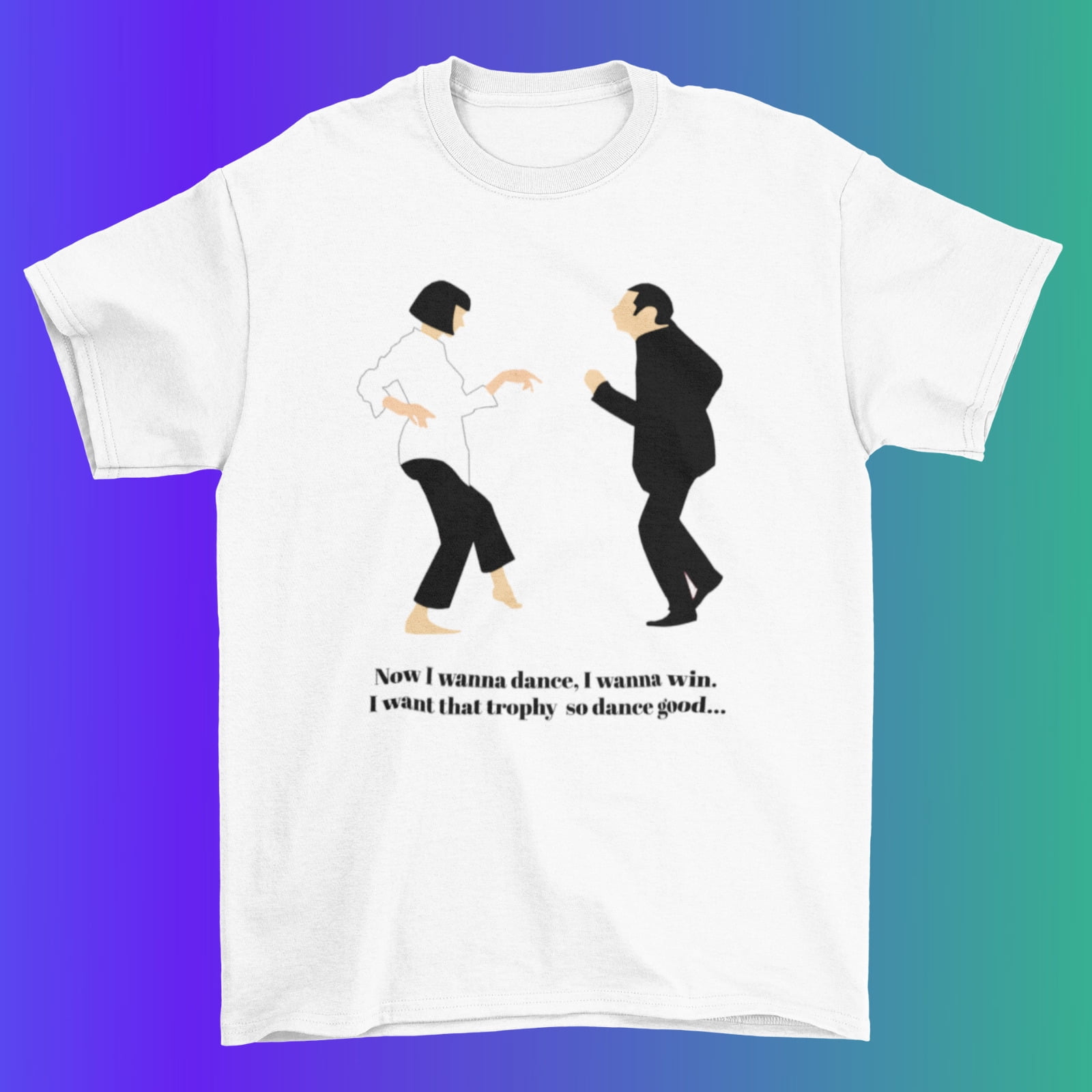 Mia Wallace Jules Winnfield Dancing Scene T-shirt | Now I Wanna Dance ...