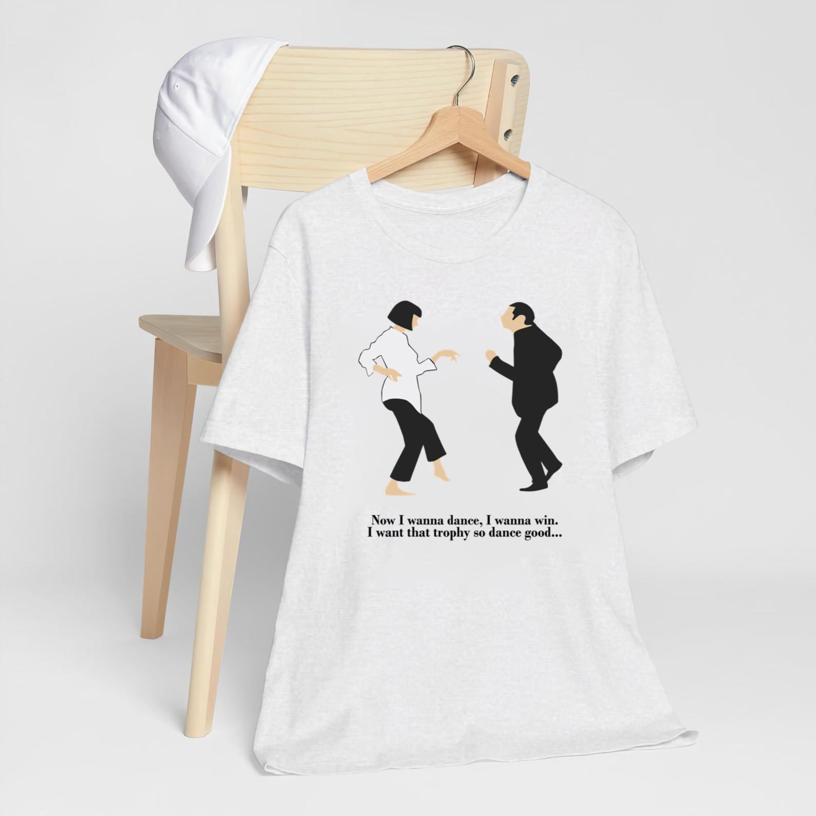Mia Wallace Jules Winnfield Dancing Scene T-shirt Now I Wanna Dance So ...