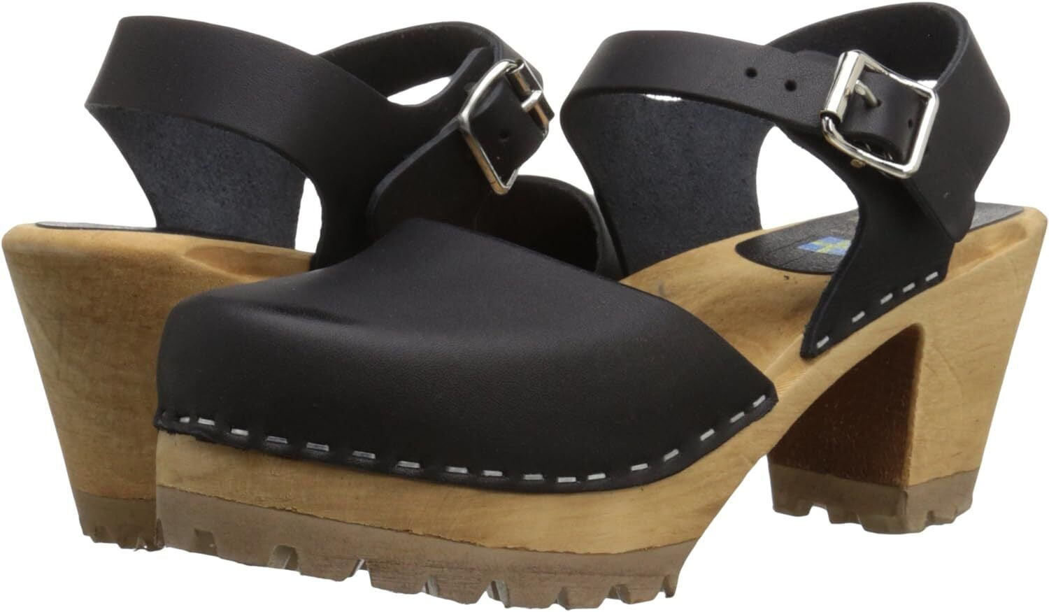 Mia Women's Shoes Abba Leather Ankle Strap Clogs SW400T - Walmart.com