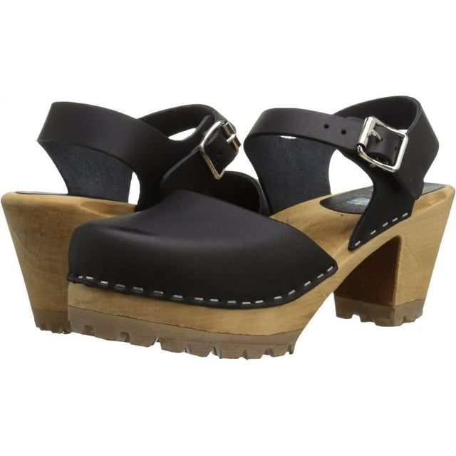 Mia Women's Shoes Abba Leather Ankle Strap Clogs SW400T - Walmart.com