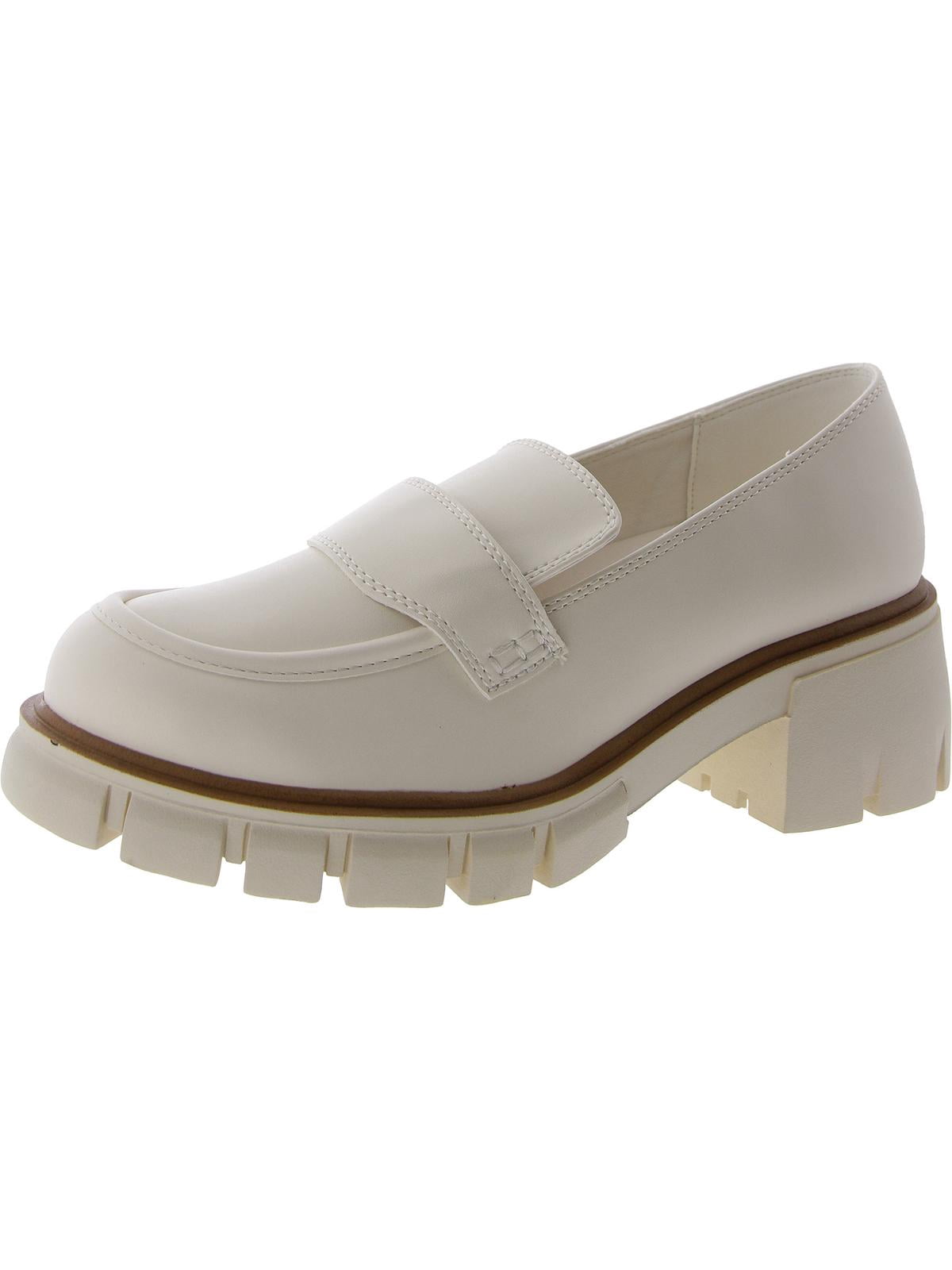 Mia Womens Robbin Bon Burnap Slip On Lug Sole Loafers - Walmart.com