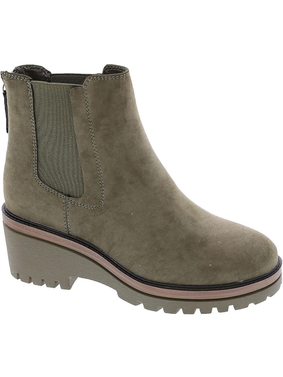 Mia Womens Sefi Suede Ankle Chelsea Boots - Walmart.com