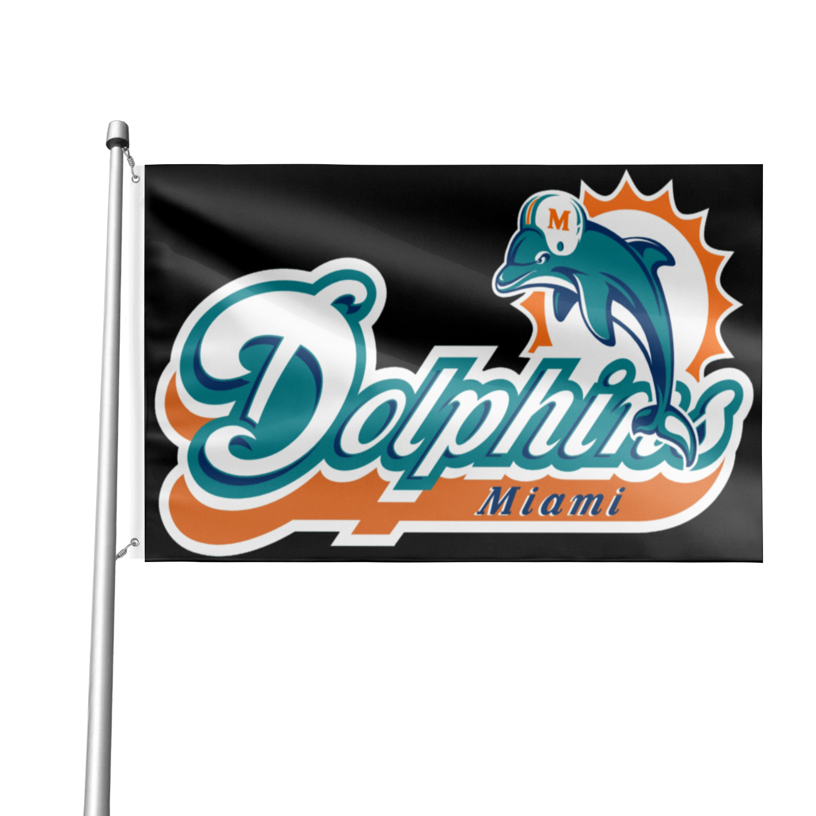 Mia_mi_Dol_phins double-sided3x5foot flag background hanging outdoor ...