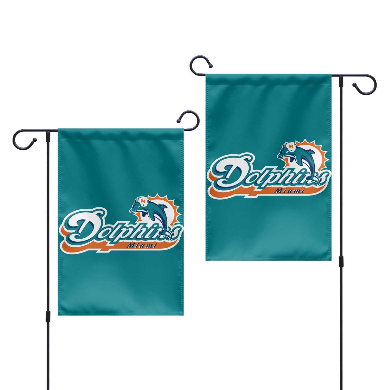 Mia-mi_Dolphins Garden Flag 13*18.5IN Porch Patio Lawn Seasonal Outside ...