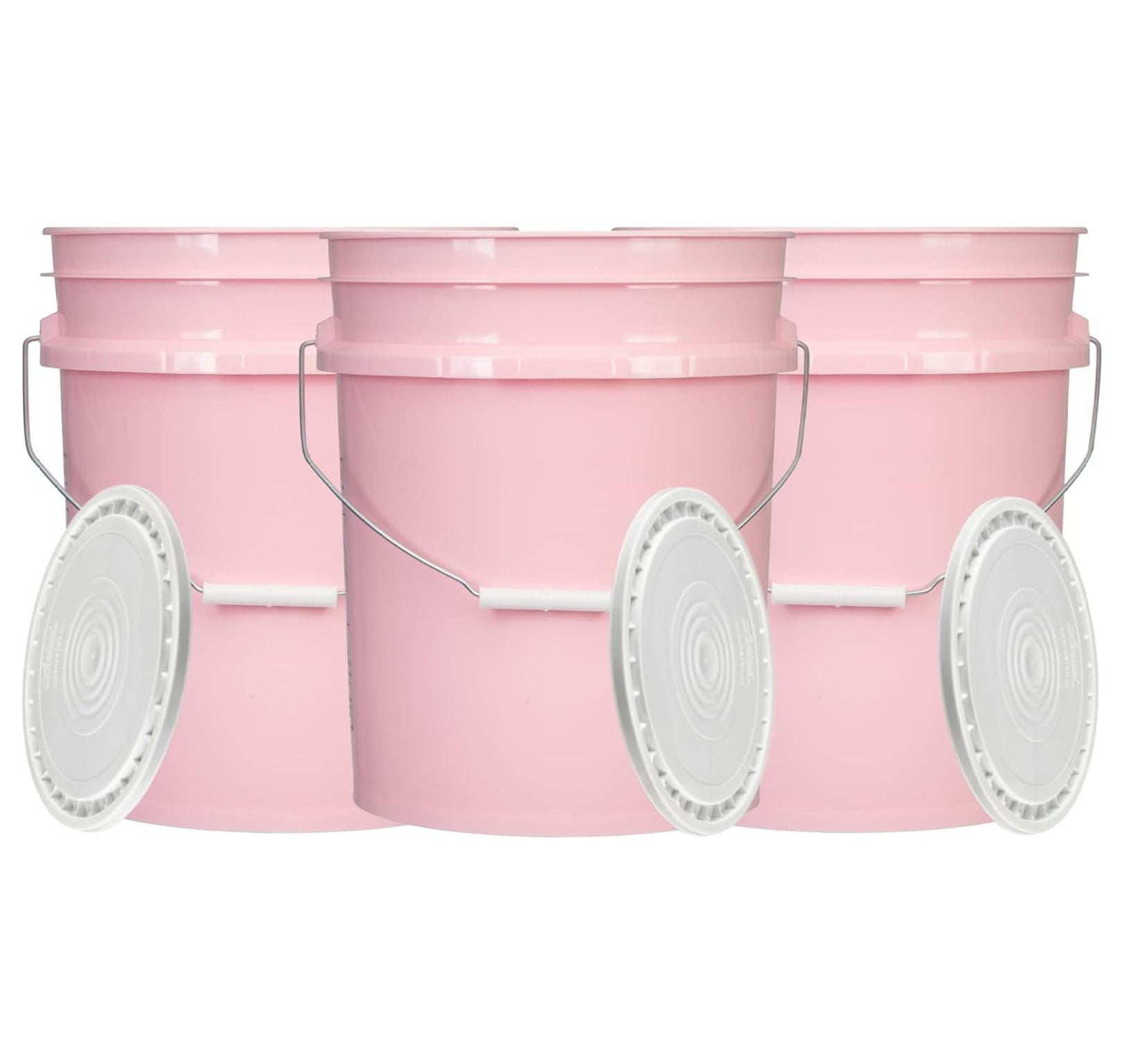 MiaHltTia 5 Gallon Food Grade Plastic Storage Bucket with Lid Cover ...