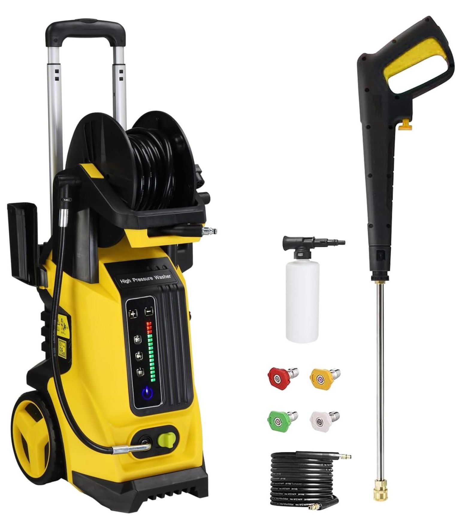 MiaHltTia Electric Pressure Washer 3800PSI, Max 2.8 GPM Power Washer ...