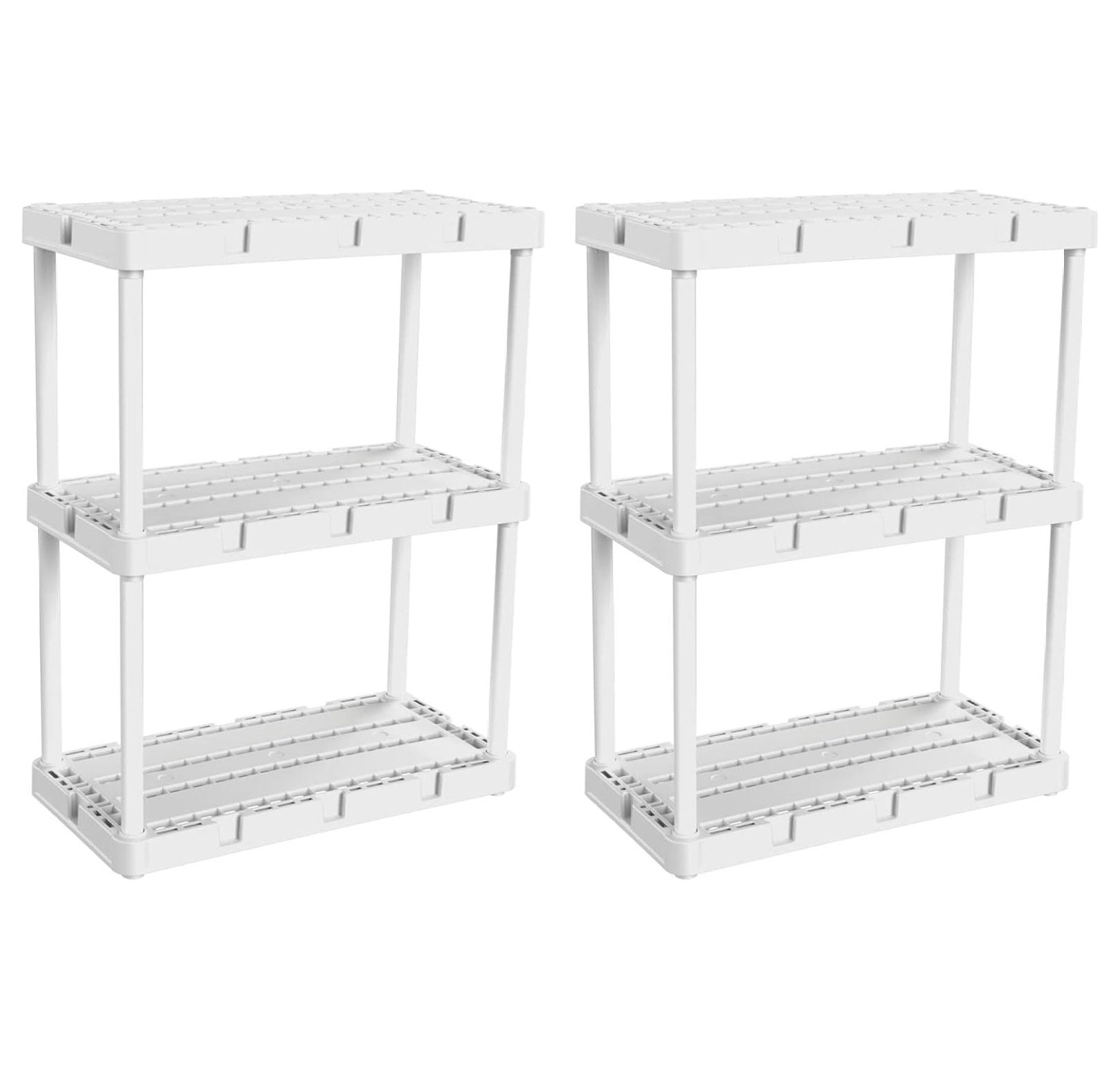 MiaHltTia Knect A Shelf Light Duty 3 Shelf Interlocking Storage Units ...