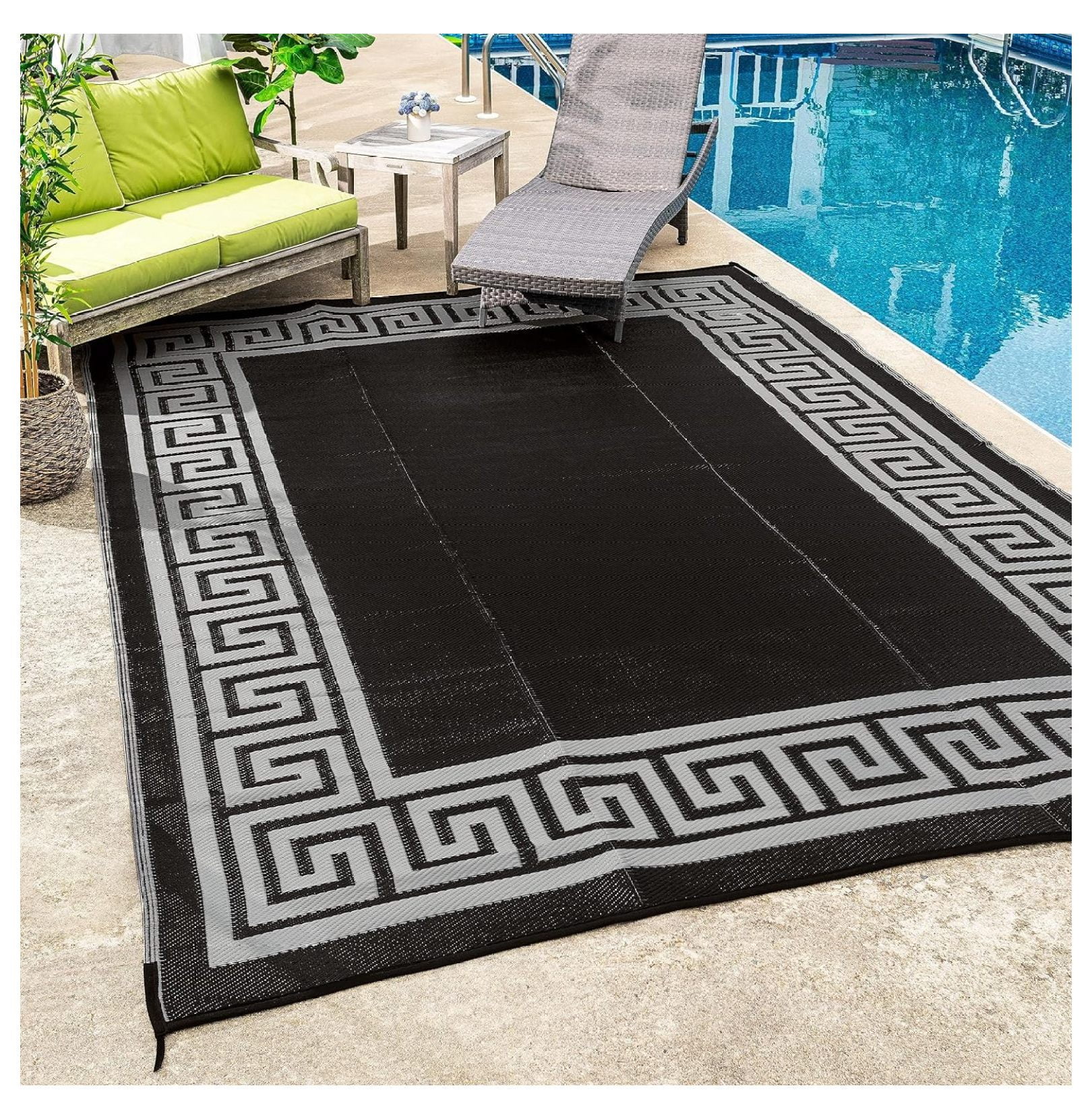 MiaHltTia Outdoor Camping Rug - Waterproof, Fade Resistant, Reversible ...
