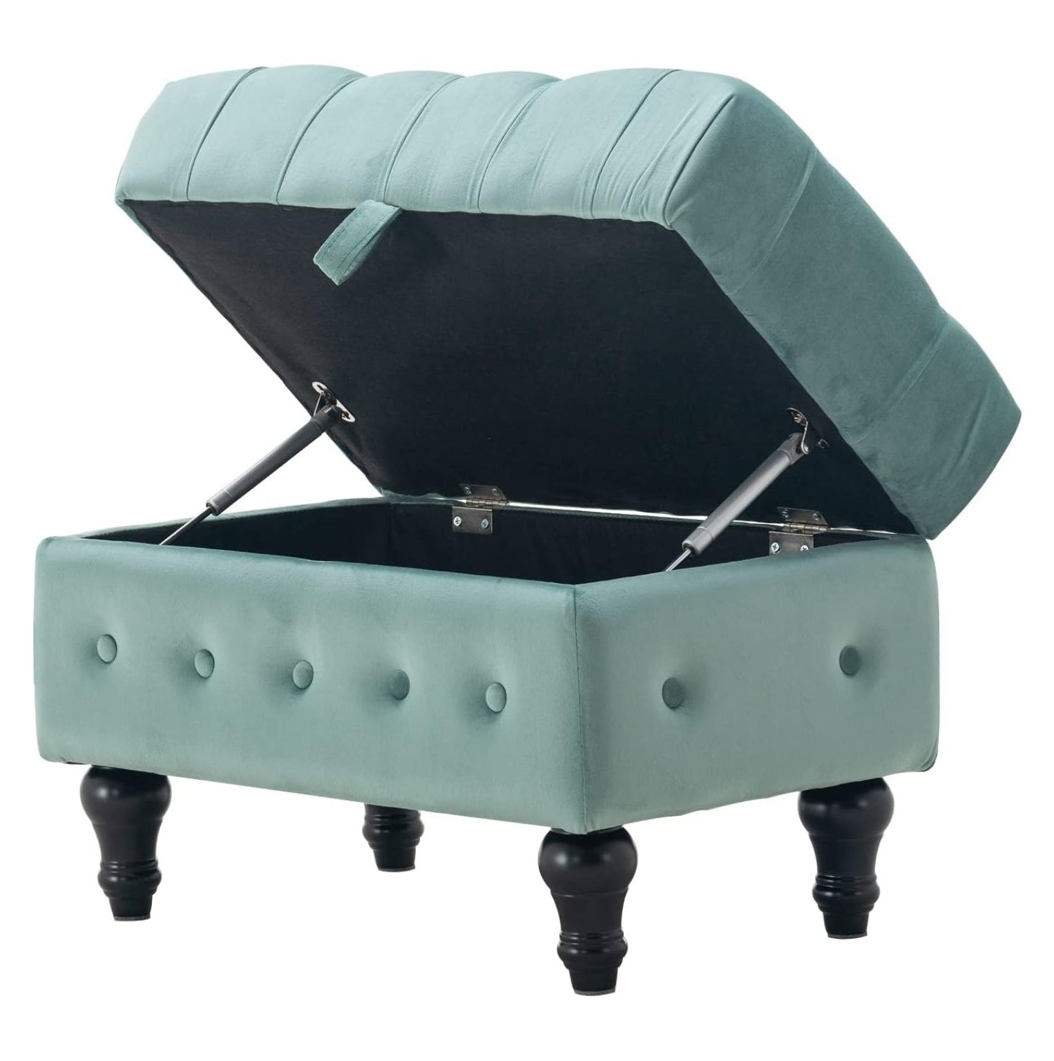 MiaHltTia Rectangular Storage Coffee Table Ottoman,Button Tufted Velet ...