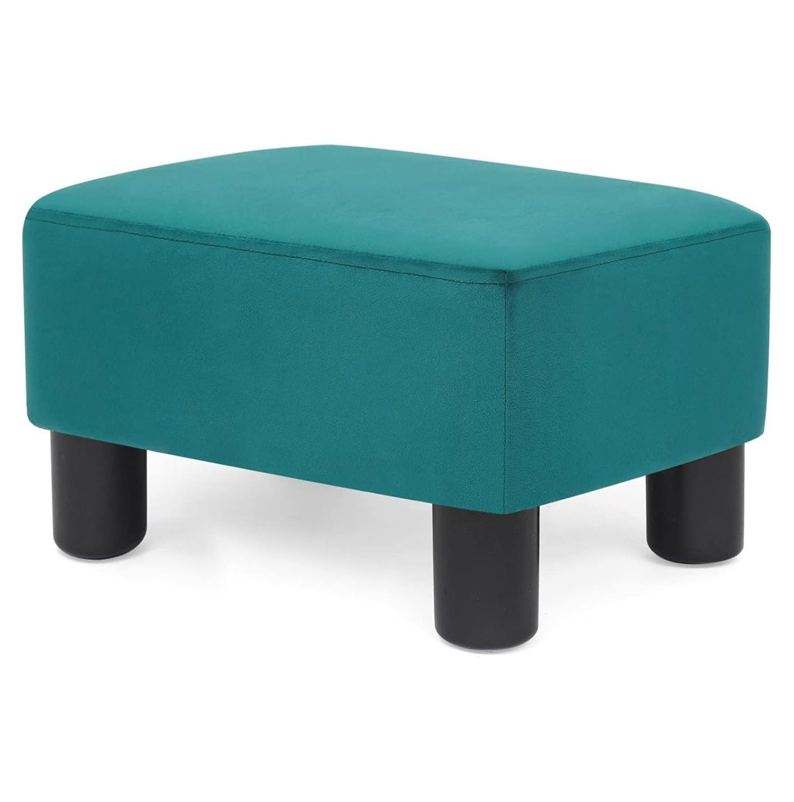MiaHltTia Small Footstool Ottoman Fabric Footrest Modern Rectangular ...