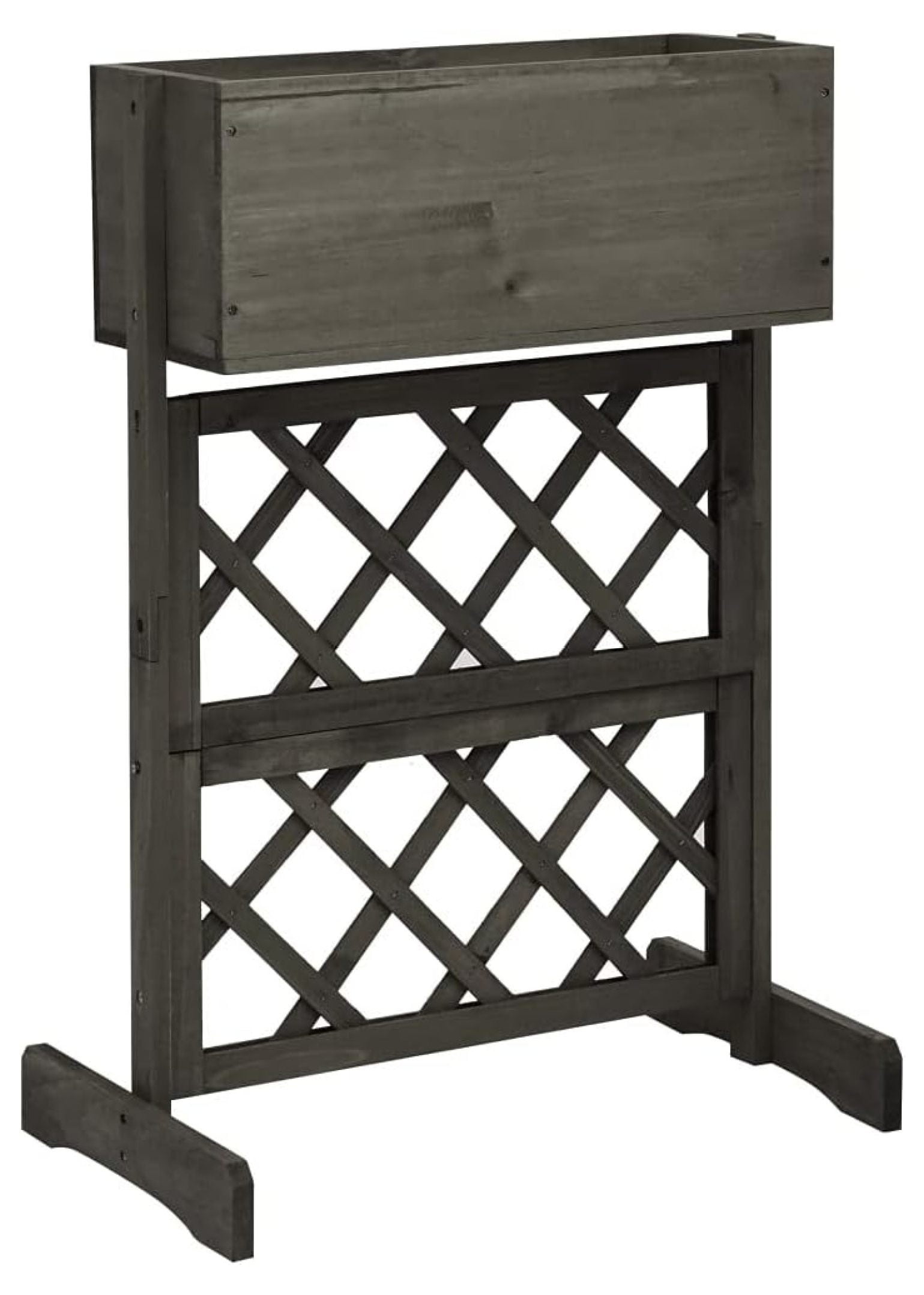MiaHltTia Wooden Garden Planter with Trellis Lattice Panels ...