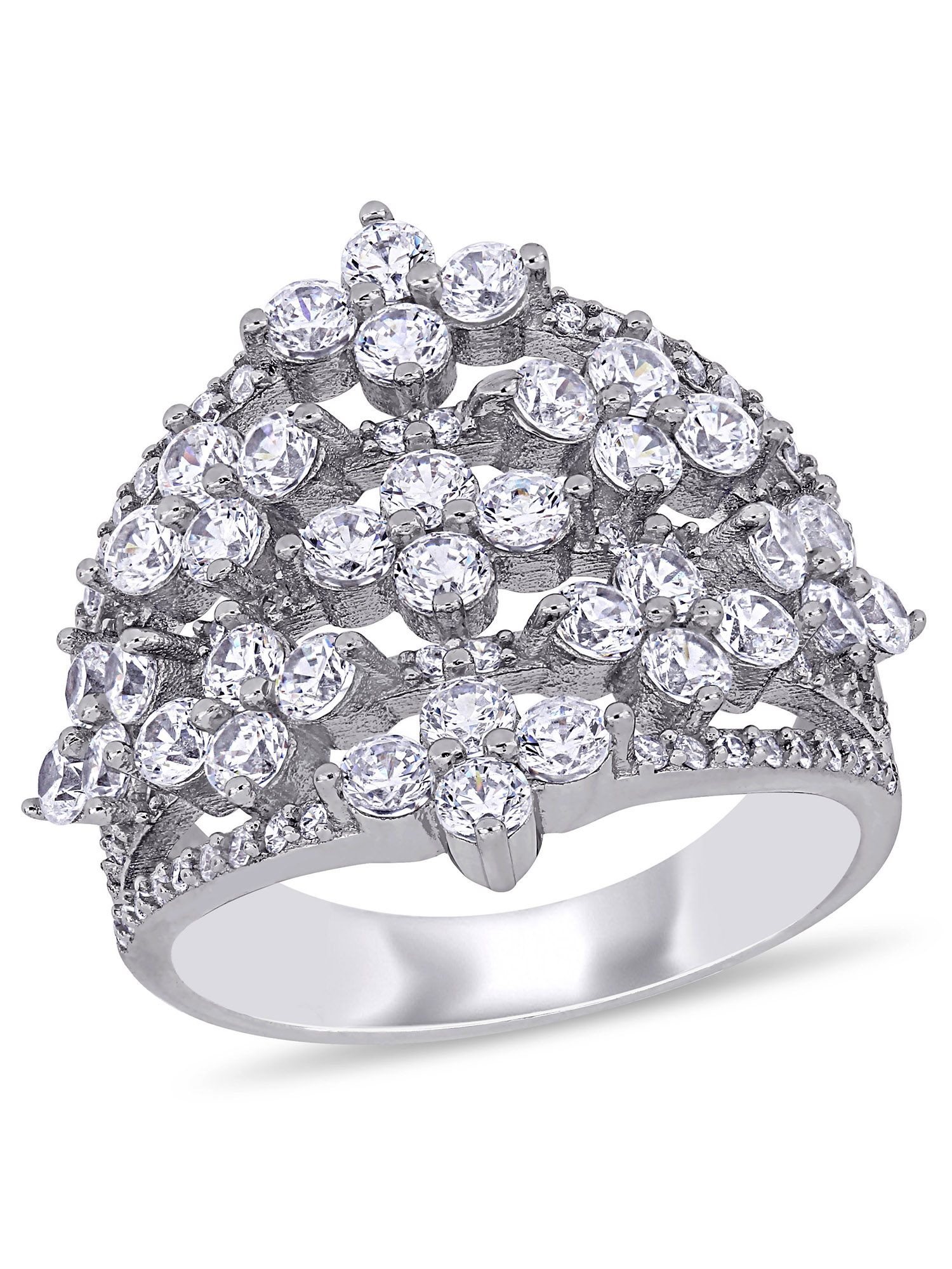 1-1/2 Carat T.G.W. Black Spinel Sterling Silver Fashion Ring - Walmart.com