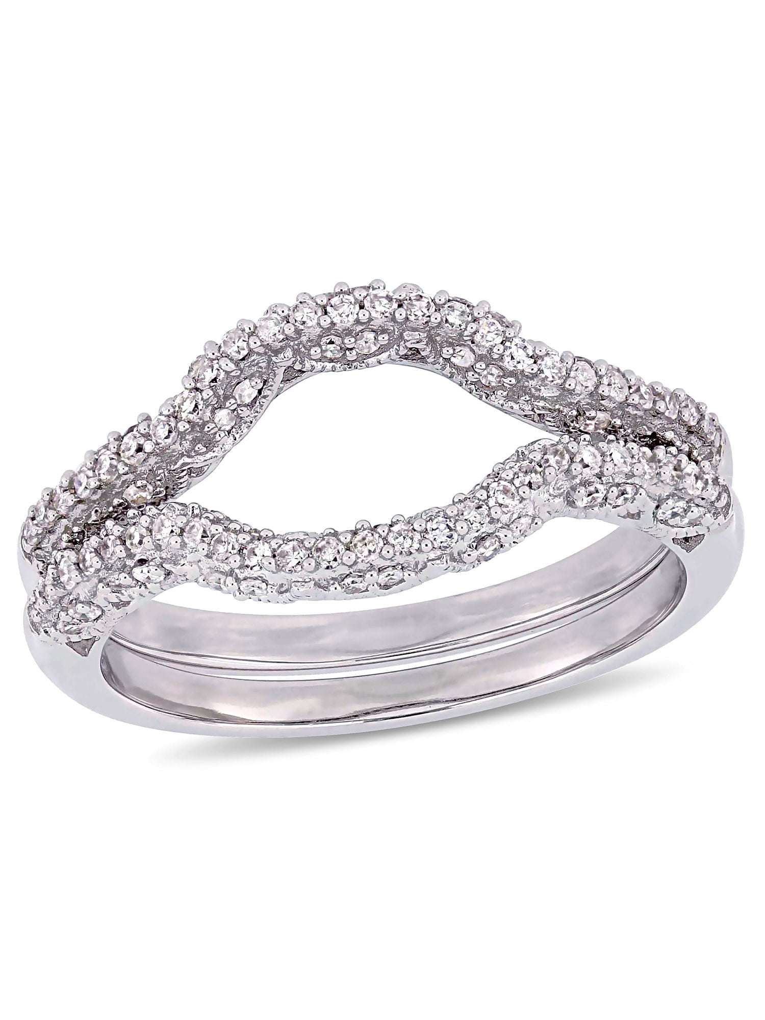 Everly Women's Diamond 10k White Gold Wedding Ring - Walmart.com